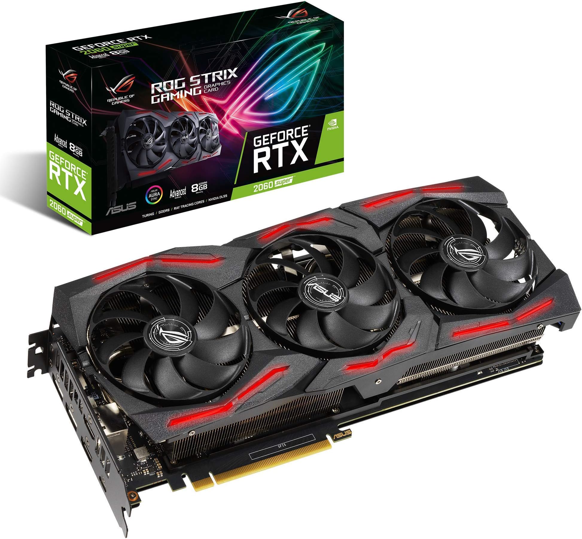 Amazon.com: ASUS ROG Strix GeForce RTX 2060 Super Advanced Overclocked ...