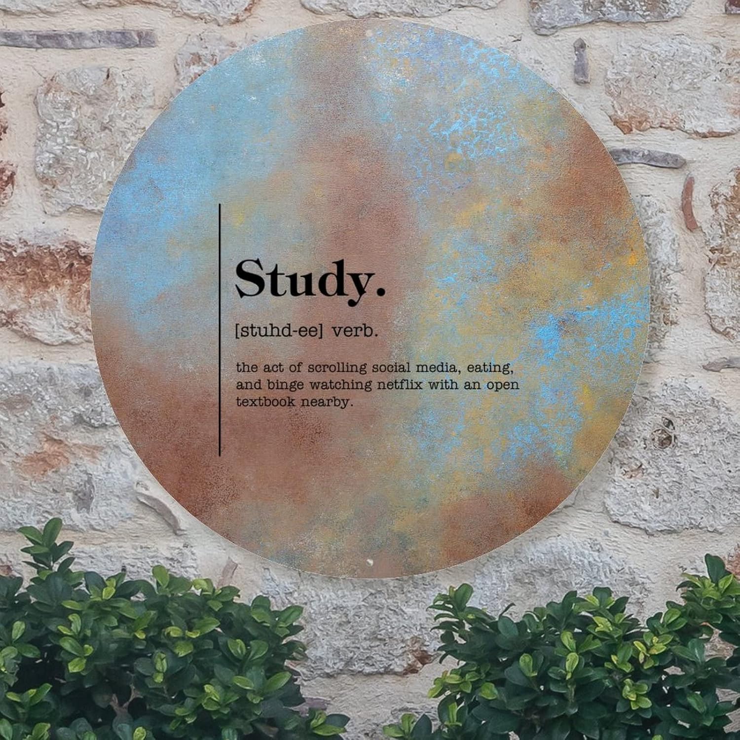 Amazon.com: Study Definition Metal Sign I'm Studying Welcome Sign Front ...