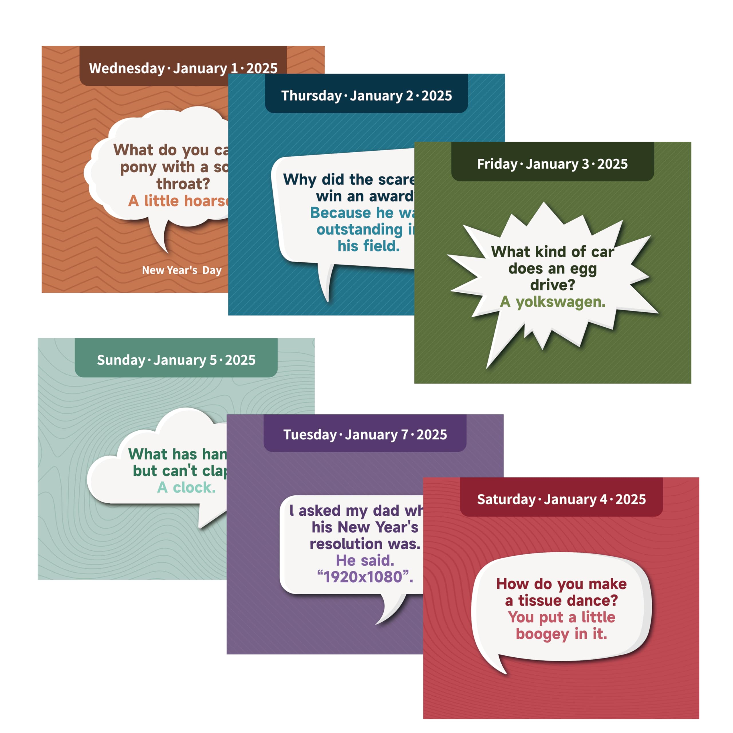 Snapklik.com : Calendar 2025-365 Days A Year Of Hilariously Funny Jokes