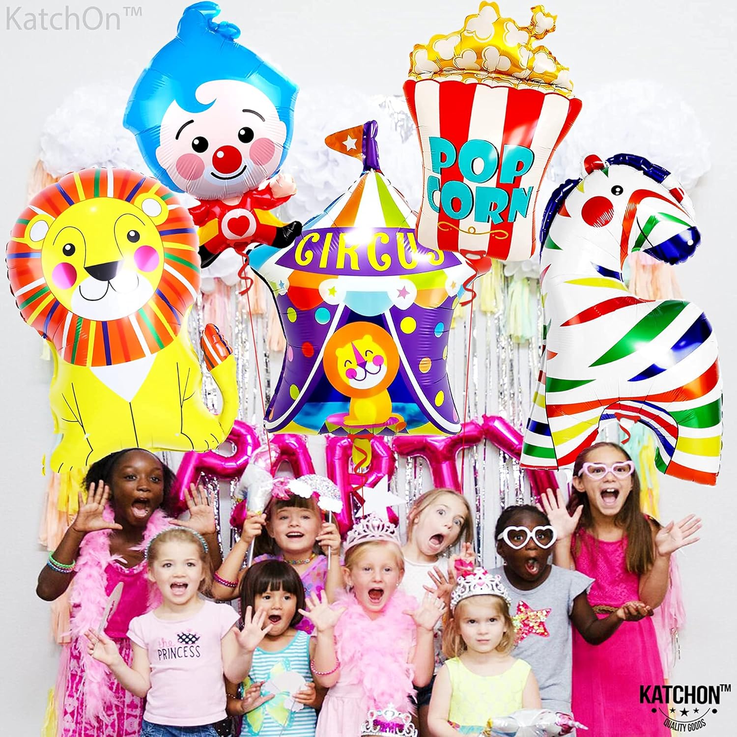 KatchOn, Decoraciones gigantes de carnaval para fiesta, paquete de 6 ...