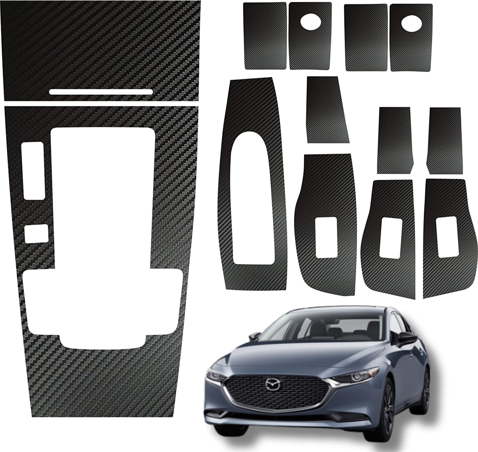 Generic Kit de Stickers Wrap Proteccion para Mazda 3 2019 a 2023 para ...