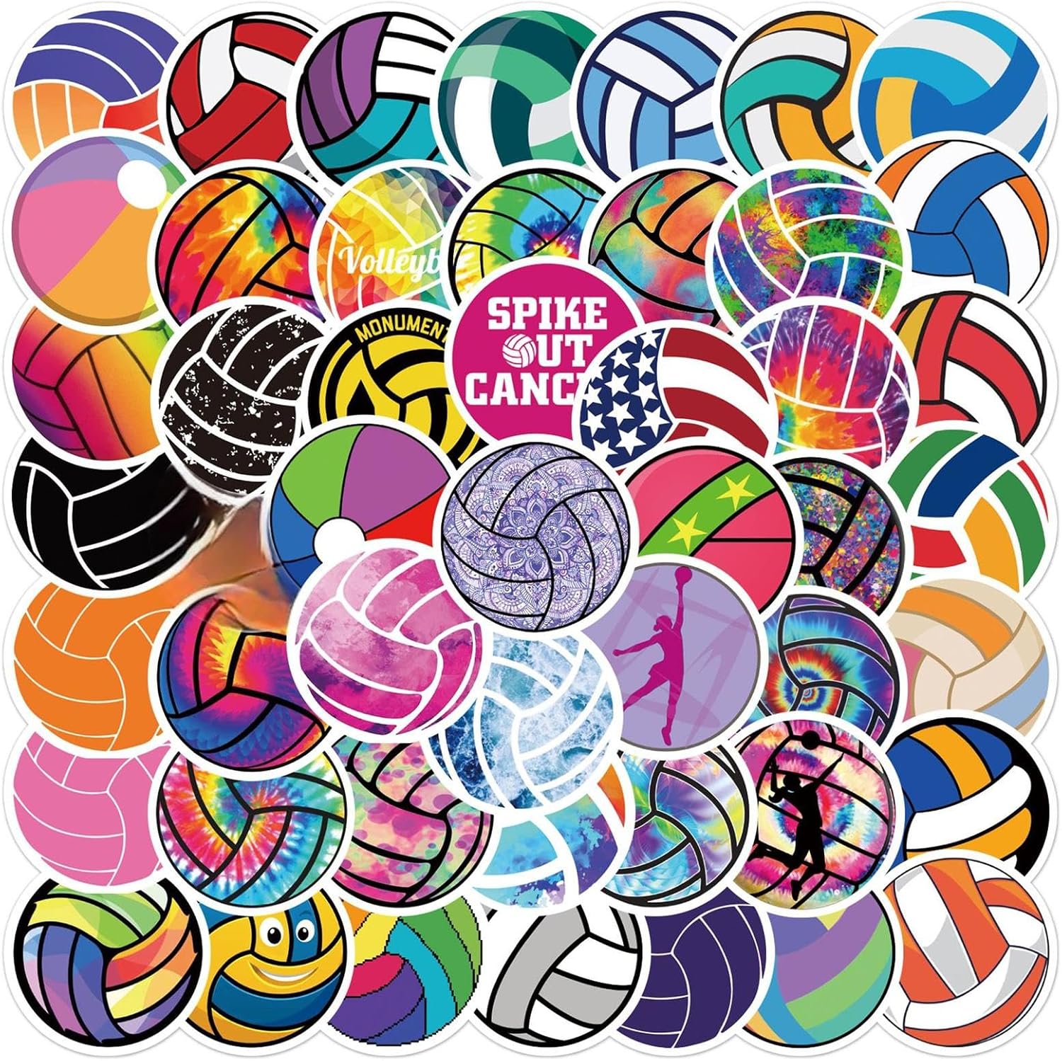 Amazon.com: 50PCS Volleyball Stickers for Teen Girls Team Players Coach ...