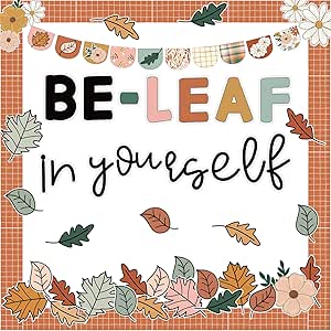 Amazon.com: Dunzoom Fall Bulletin Board Decoration Set Fall Classroom ...