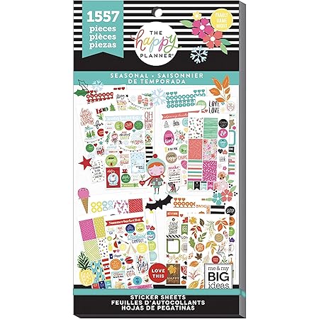 Amazon.com: The Happy Planner Seasonal Stickers - 1557 Pieces : Office ...