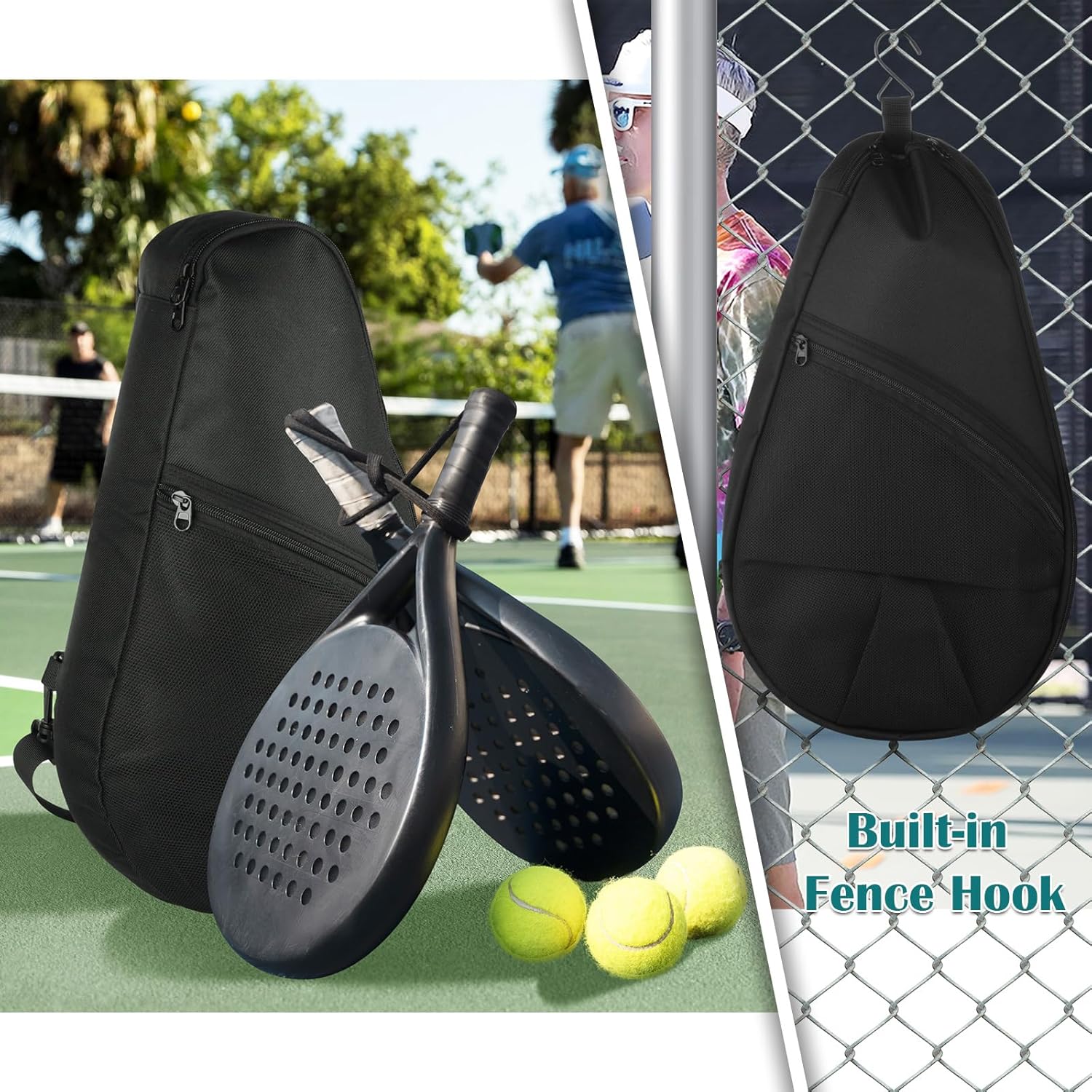 Cosmos Padel Racket Bag Pickleball Paddle Sling Backpack Padel Racquet ...