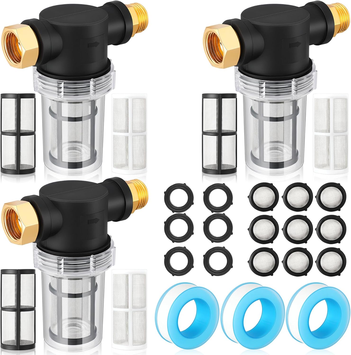 Amazon.com: Retisee Washing Machine Water Filter Water Hose Filter ...