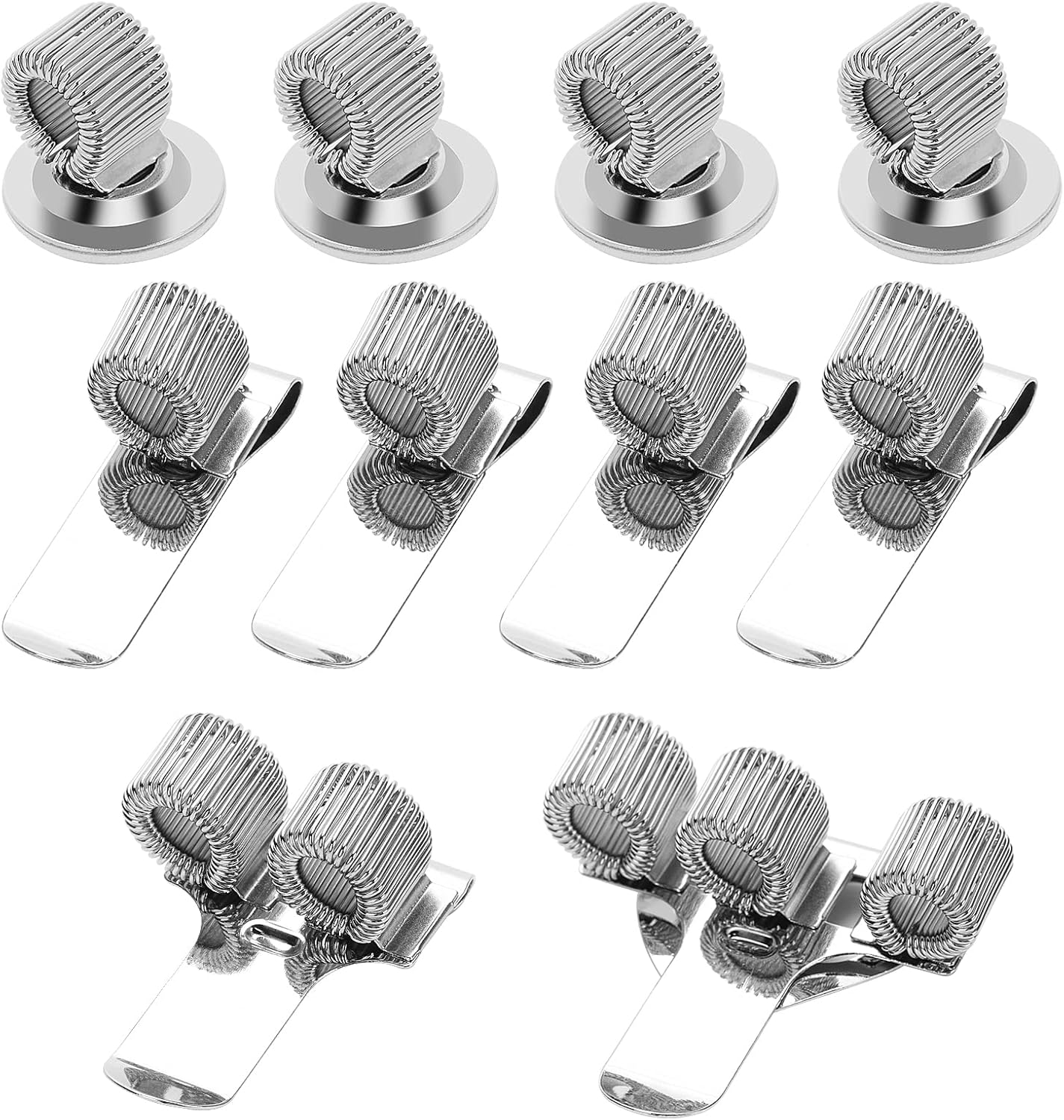 Lusofie 10PCS Pen Holder Clips Stainless Steel， Self Adhesive Pen ...