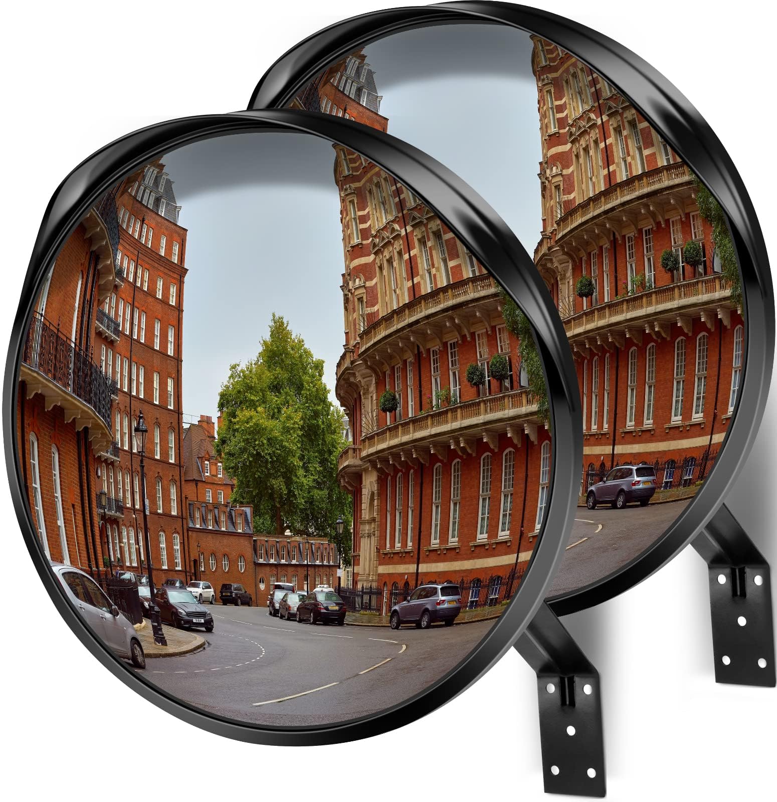 Snapklik.com : Premium 12" Acrylic Convex Traffic Mirror, Pack Of 2 ...