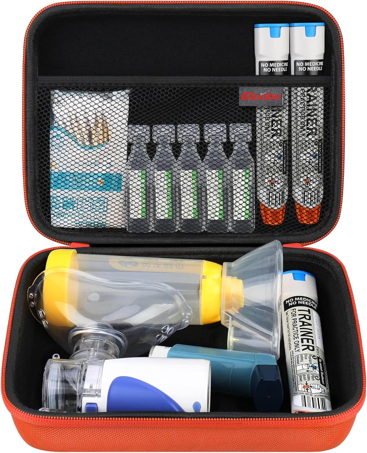 Amazon.com: Elonbo EpiPen Carrying Case,Travel Medicine Kit for 2 Epi ...
