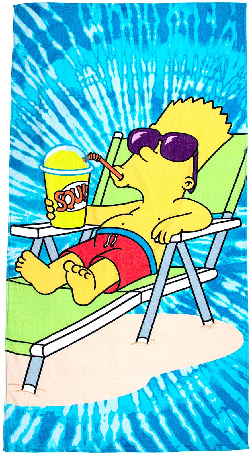 Buy The Simpsons Bart Simpson Summer Fun Large Bath/Pool/Beach Towel ...