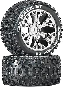 Duratrax Sixpack ST 2.8 Truck 2WD Mounted Rear C2 Wheels (2-Piece ...