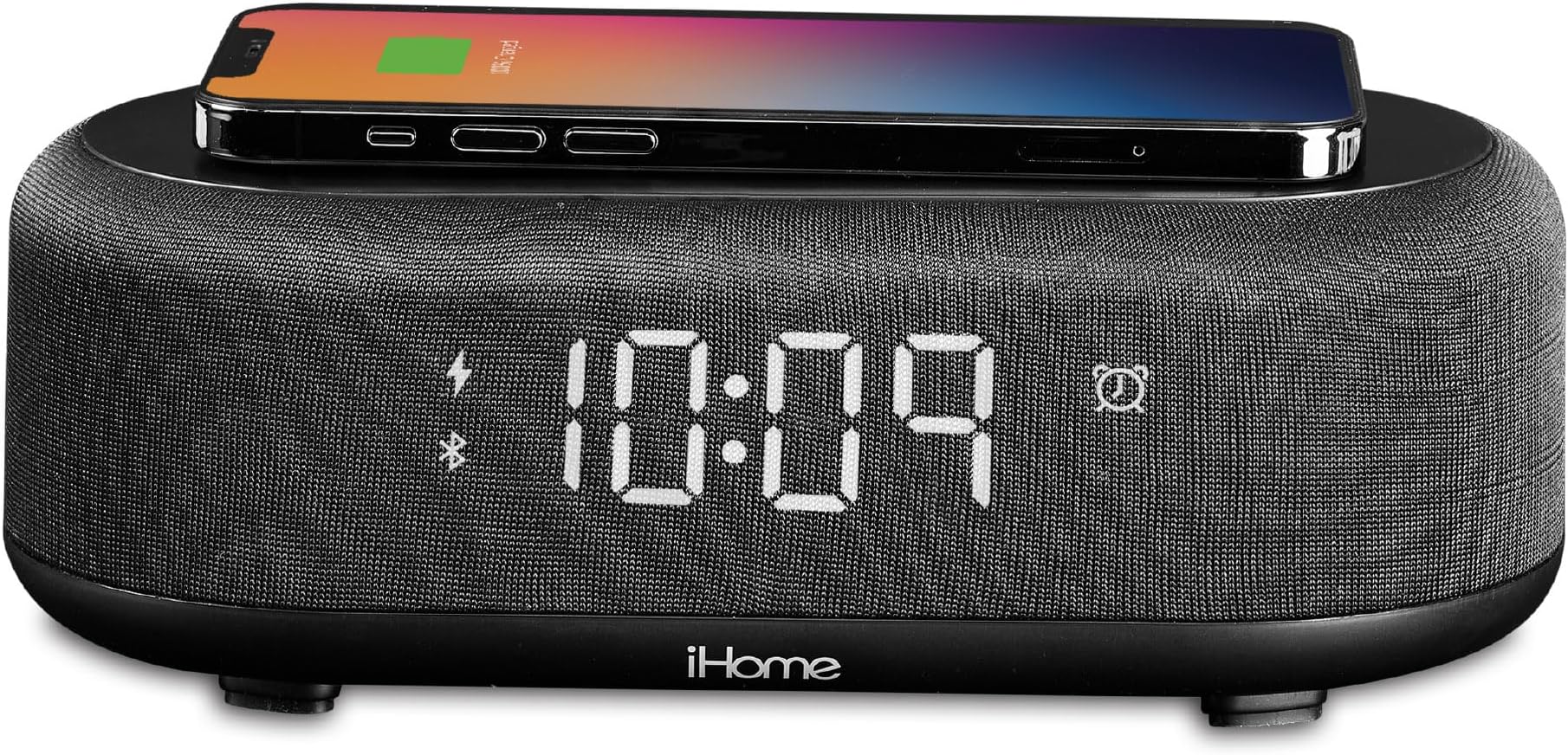 Amazon.com: iHome Alarm Clock with Wireless Charging, Bluetooth Speaker ...