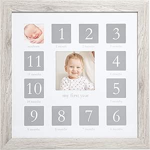 Amazon.com: Kate & Milo My First Year Frame, Newborn To First Birthday ...