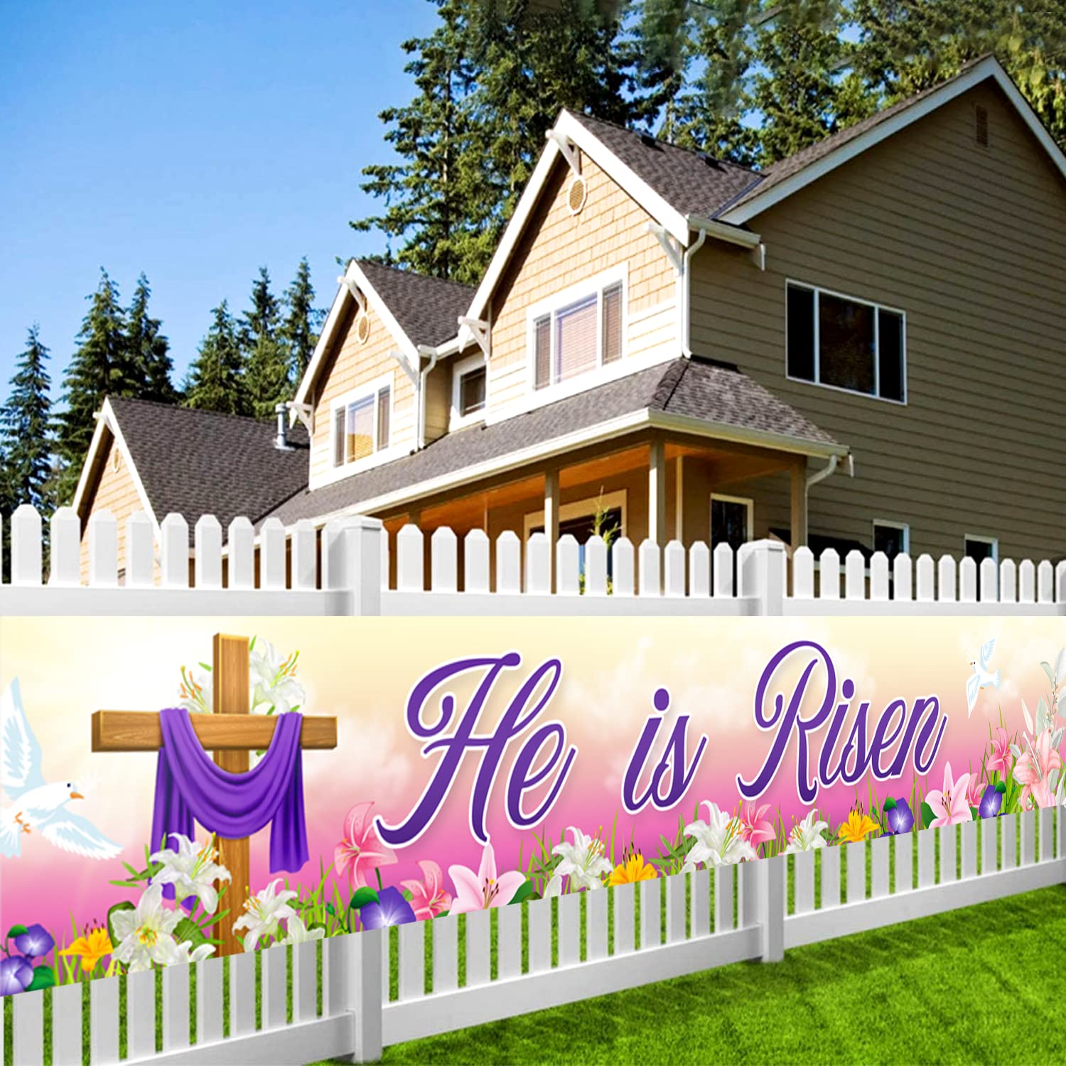 He Is Risen Banner