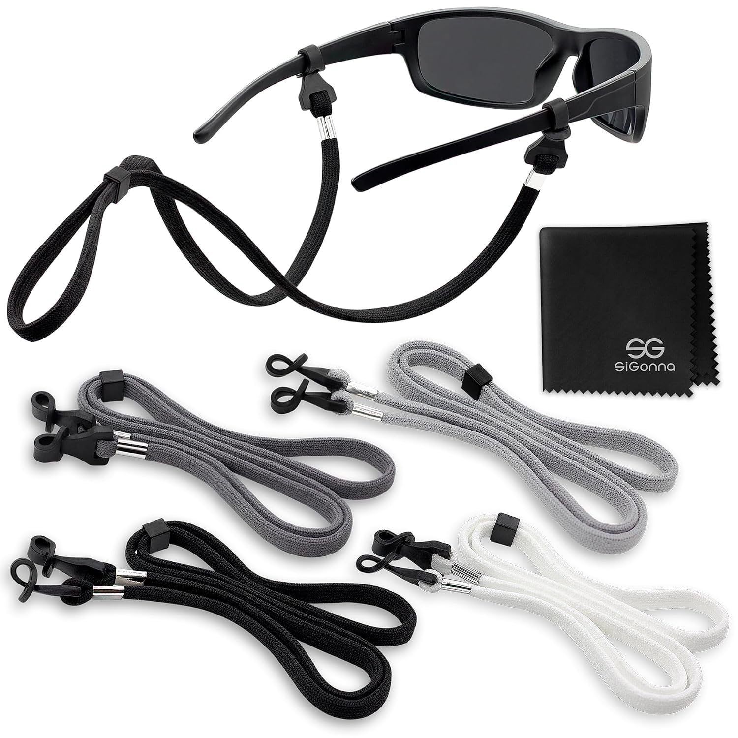Buy SIGONNA Eyeglass Holder Straps - 4 Premium Eyeglasses Cord for Men ...