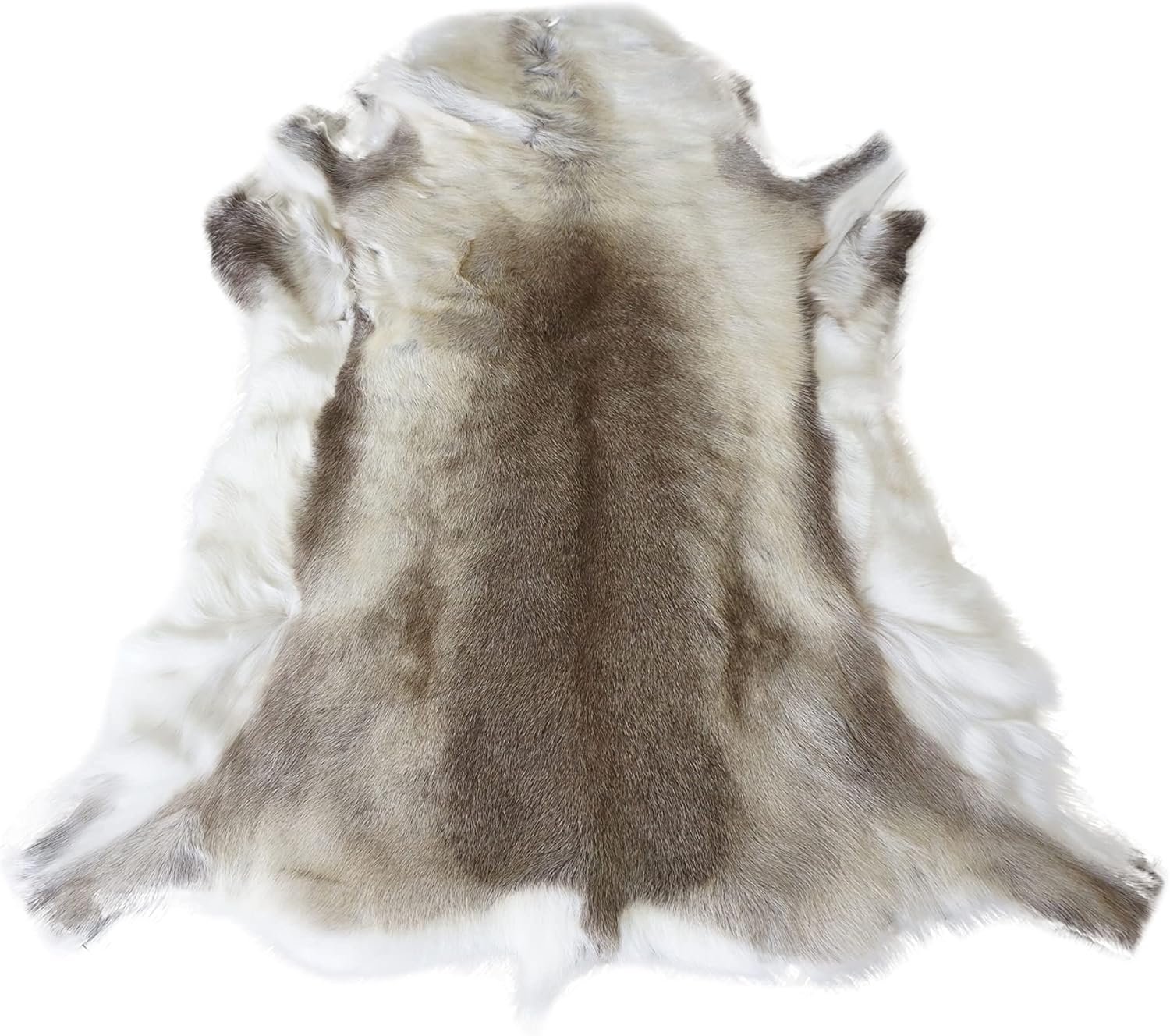 Amazon.com: MILABERT Genuine Scandinavian Reindeer Pelt Rug | Reindeer ...