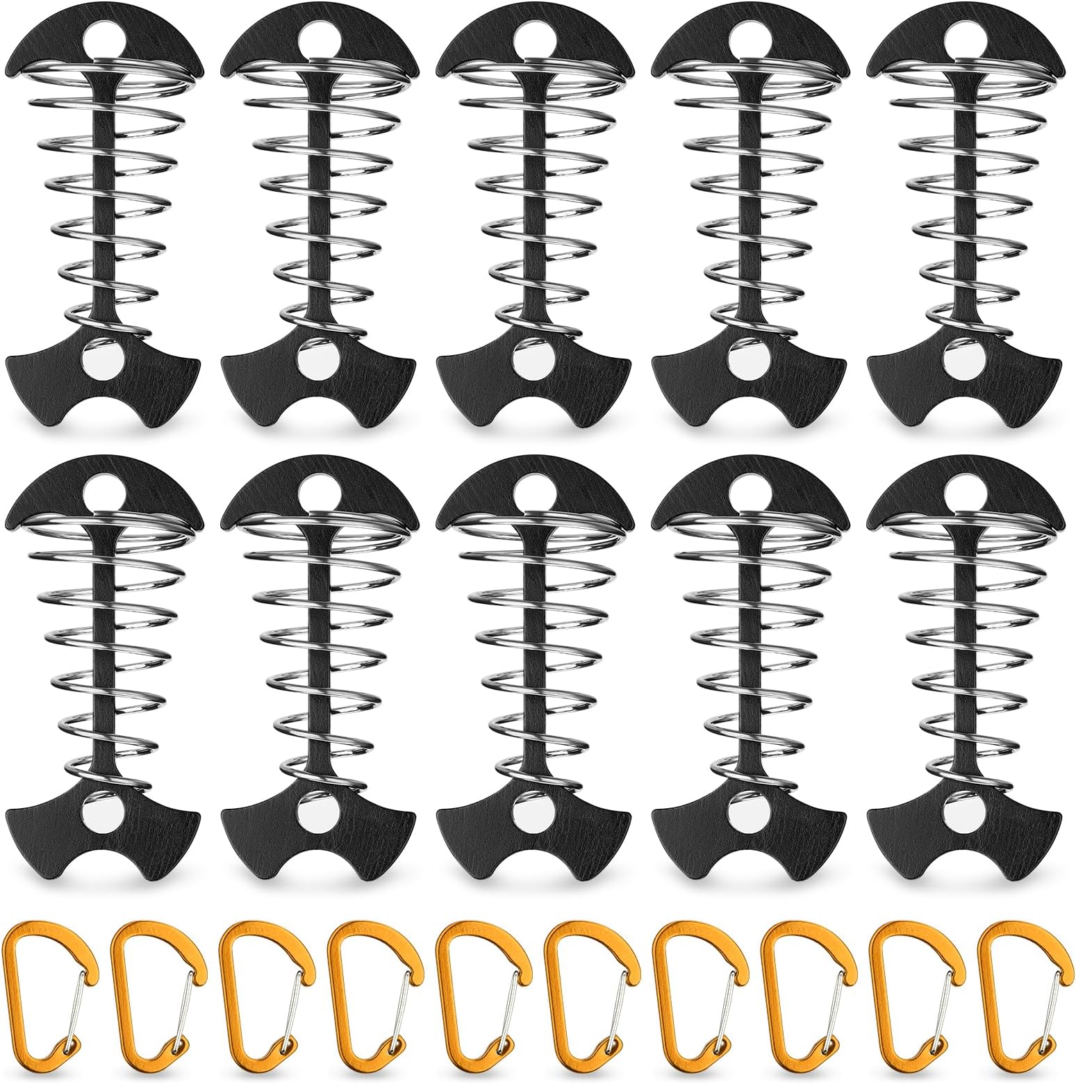 Amazon.com : 10pcs Fishbone Tent Stakes Pegs Lengthen Deck Nail Anchor ...
