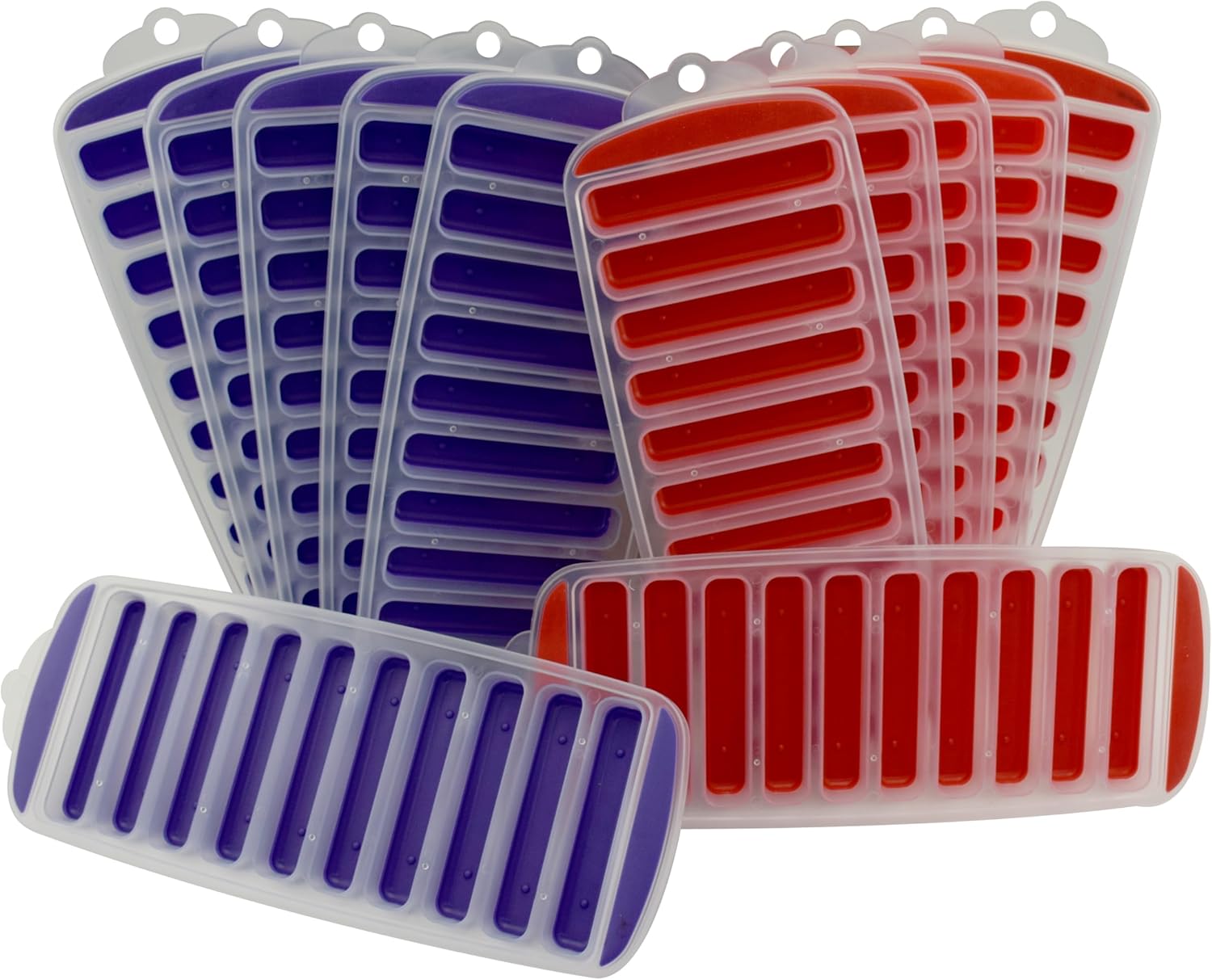 Amazon.com: G&S Design 12-Piece Silicone Hydration Ice Cube Trays: Home ...