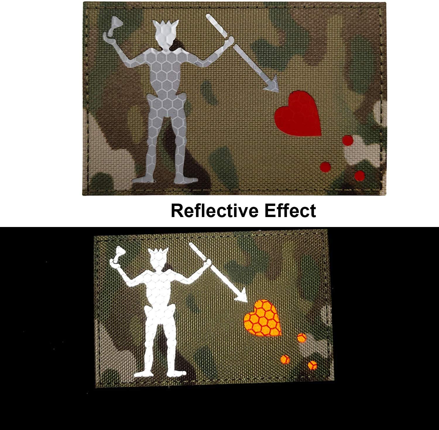 Brigade Patches Red Blackbeard AR15 Pirate Flag Morale Patch Tactical ...