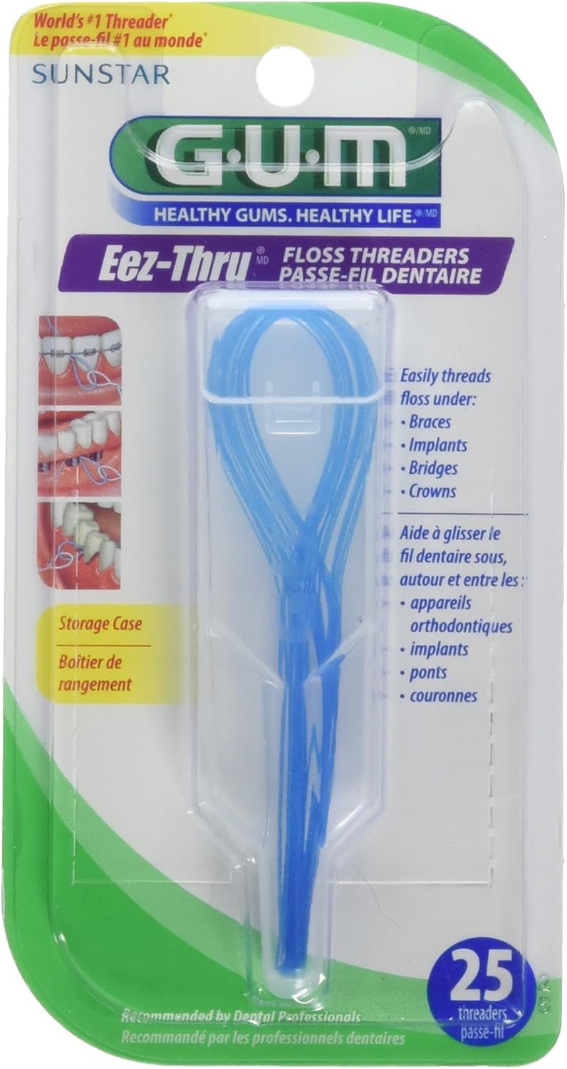 Amazon.co.jp: Butler Floss Threaders Eez-Thru 25 Threaders (Pack of 6 ...
