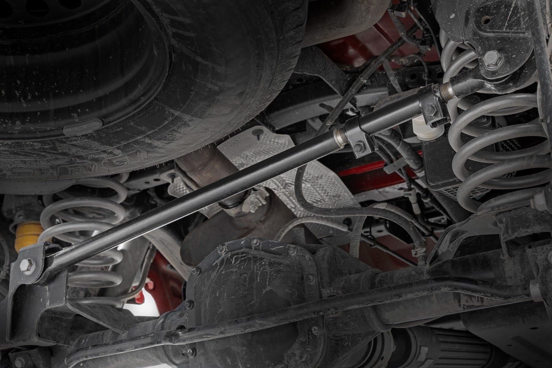 Amazon.com: Rough Country Forged Adjustable Rear Track Bar for 20-24 ...