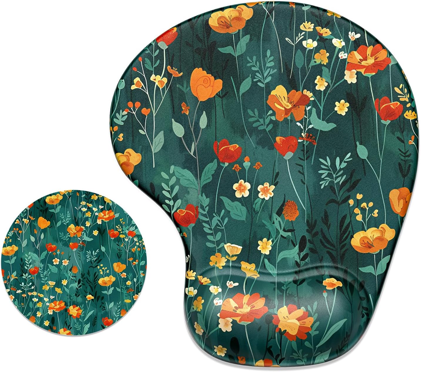 Amazon.com: ITNRSIIET Ergonomic Mouse Pad Coaster Set with Gel Wrist ...