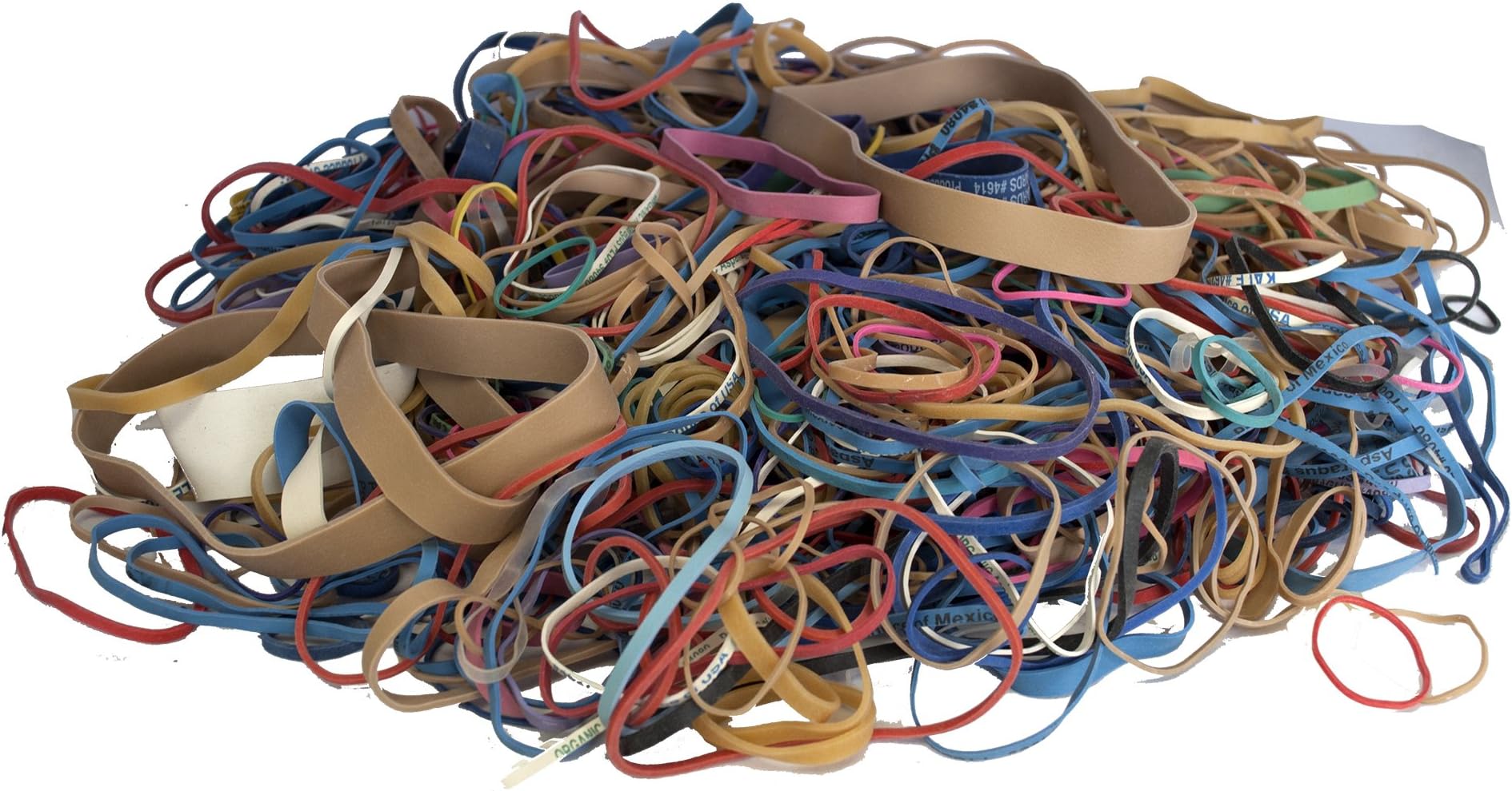 Amazon.com : Alliance Rubber Bands Assorted Dimensions 227G/Approx. 400 ...