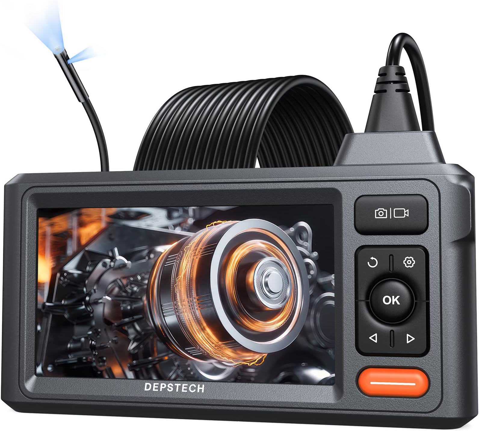 Endoscope Camera with Light, 1080P HD Boroscope Inspection Camera with ...