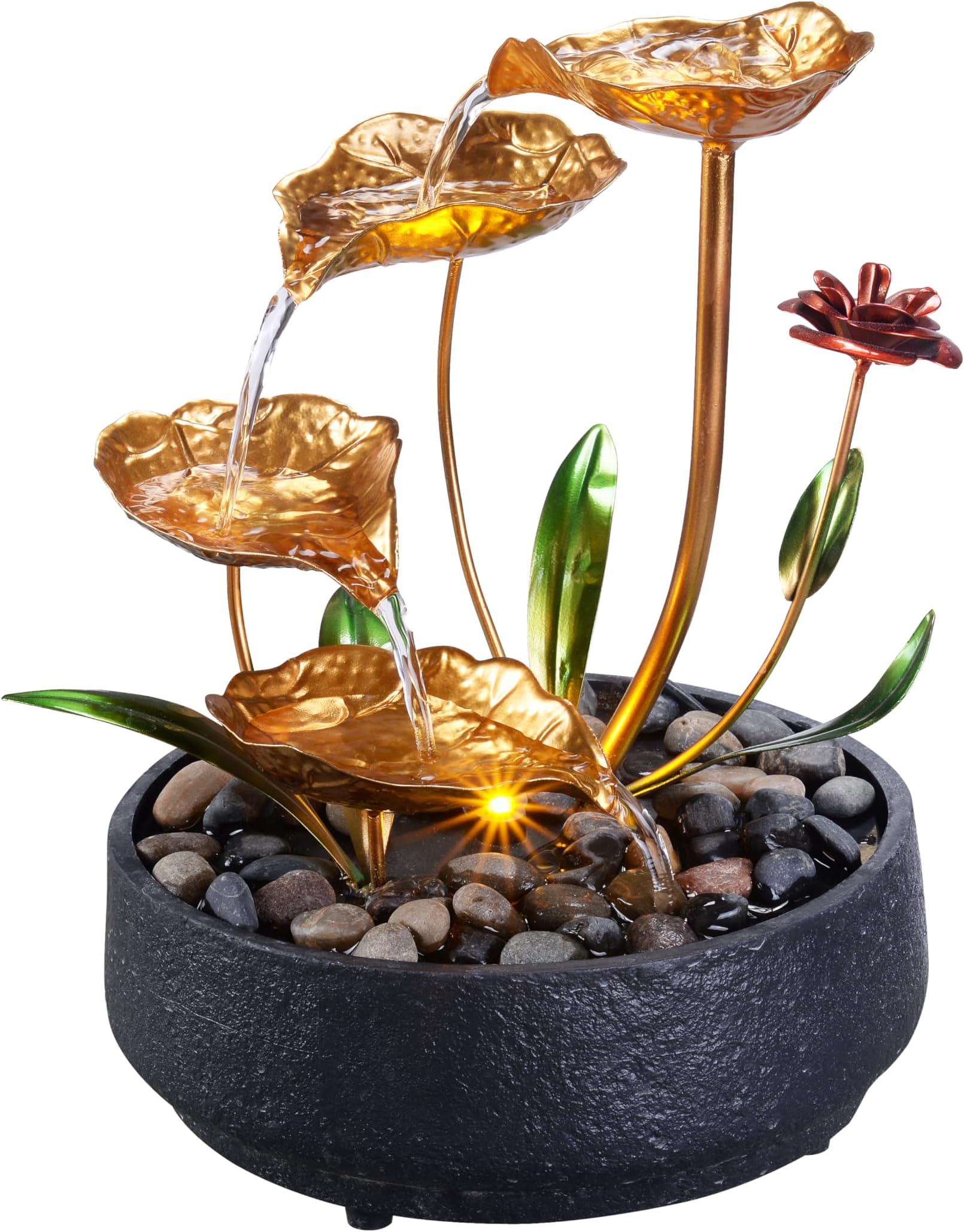 Amazon.com: Bits and Pieces - Iridescent Glass Butterfly Fountain ...