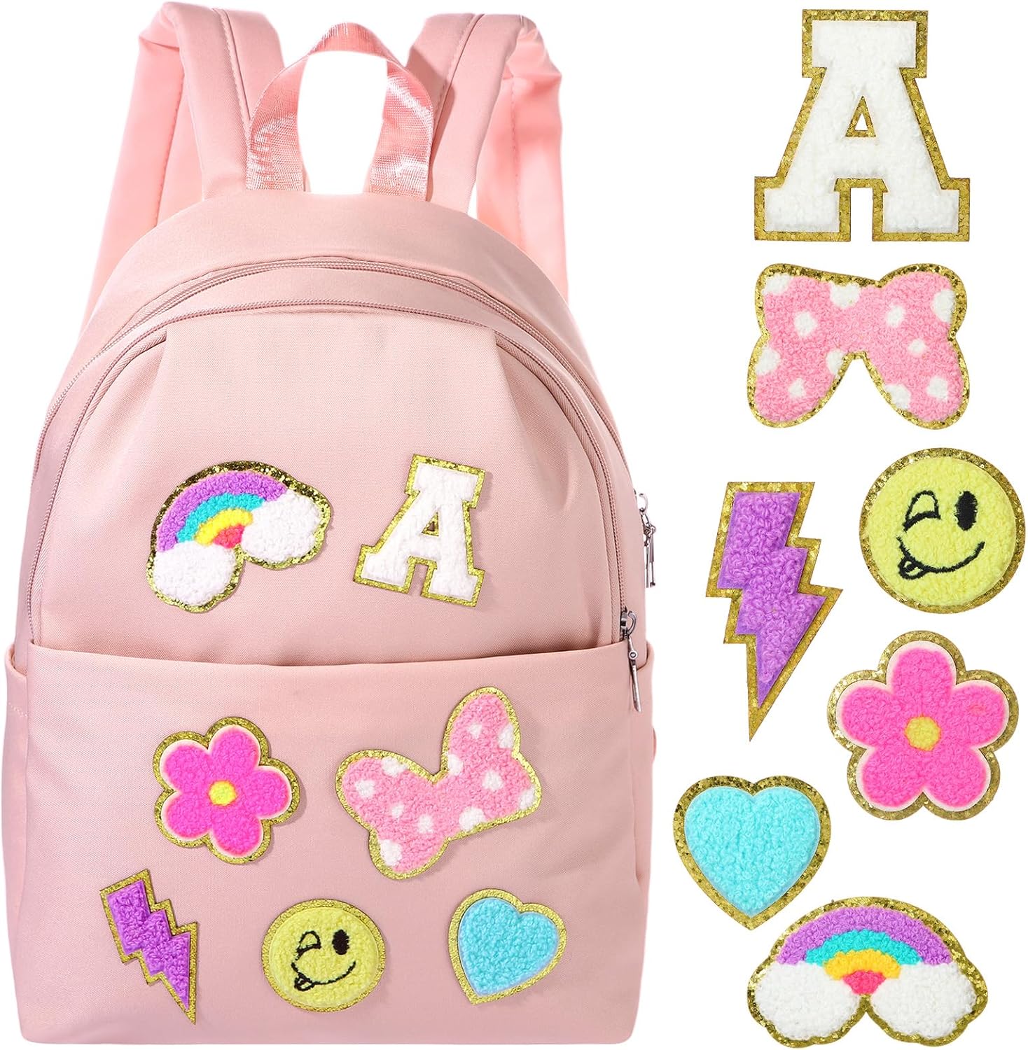 Amazon.com | Clysee Initial Letter Preschool Backpack for Boys Girls ...