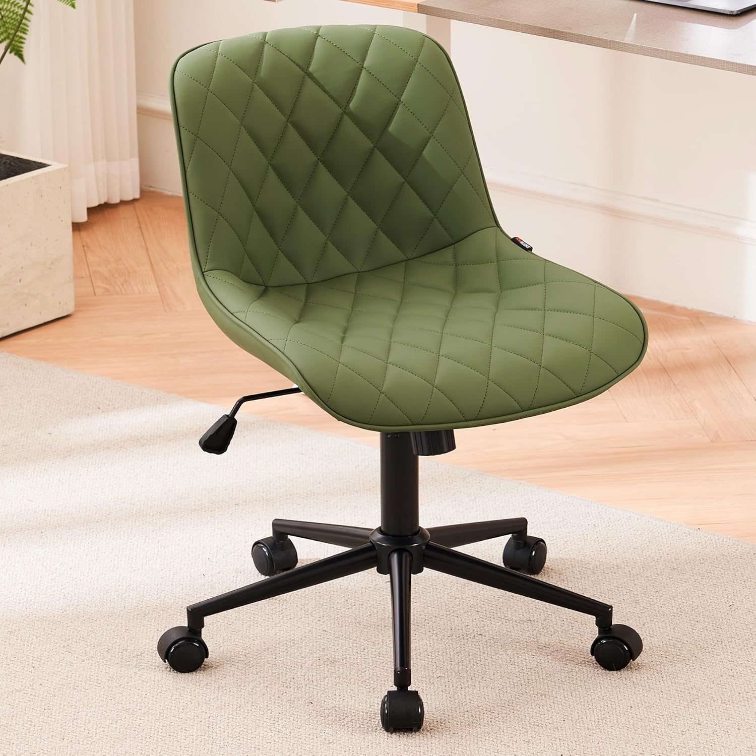 Amazon.com: YOUNUOKE Armless Desk Chair Comfy Home Office Computer ...