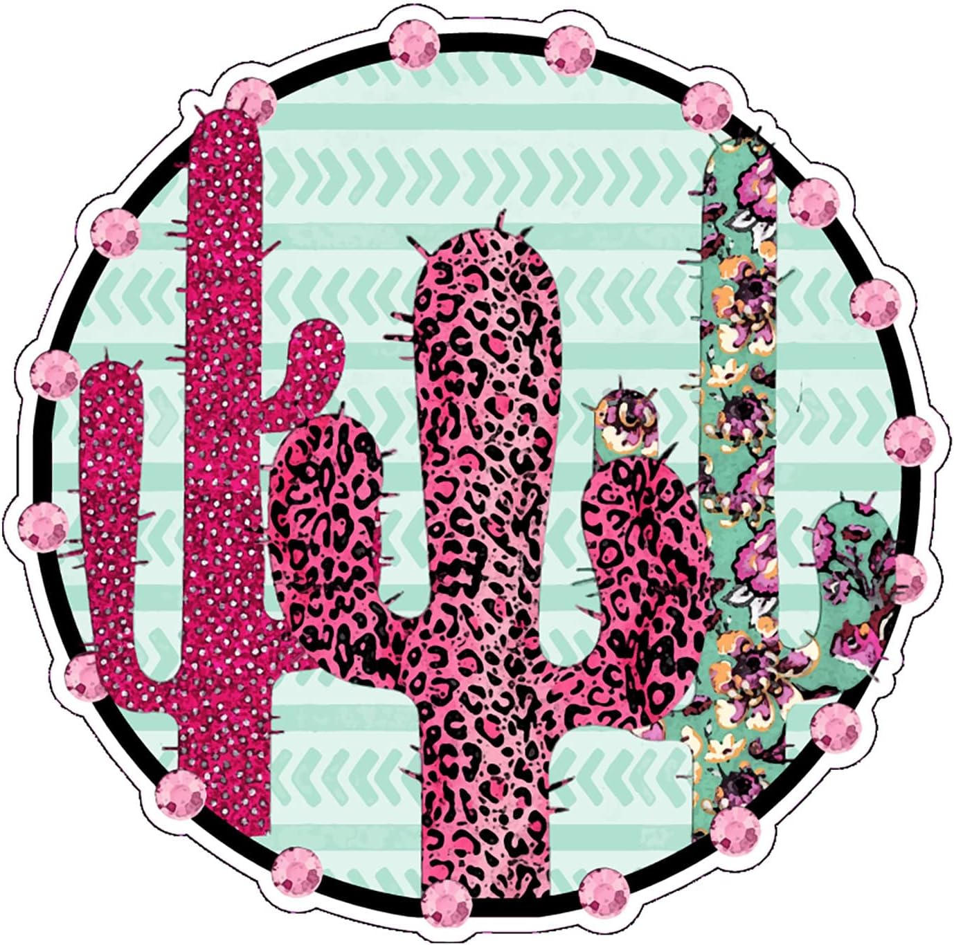 Amazon.com - Wickedgoodz Retro Desert Cactus Vinyl Decal - South ...