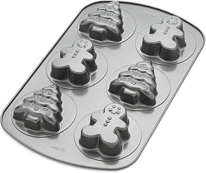 Amazon.com: Wilton Gingerbread Boys and Trees Pan: Novelty Cake Pans ...