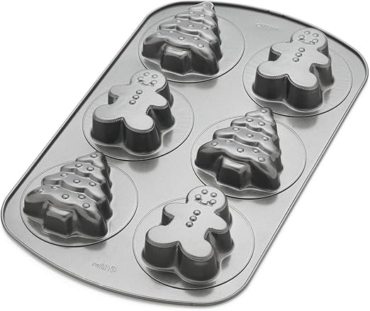 Amazon.com: Wilton Gingerbread Boys and Trees Pan: Novelty Cake Pans ...