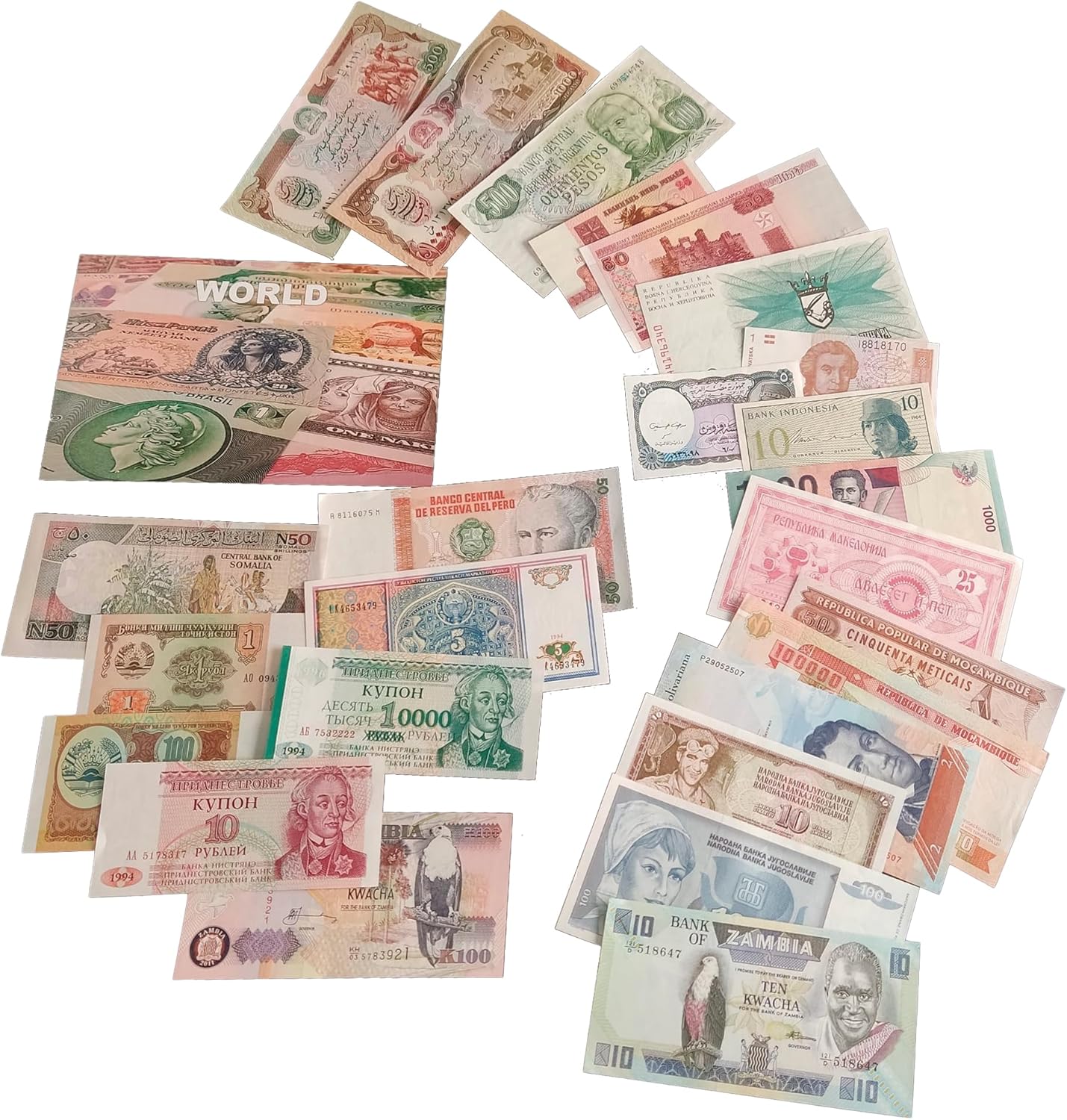 IMPACTO COLECCIONABLES Foreign Currency Collection - 25 Different World ...