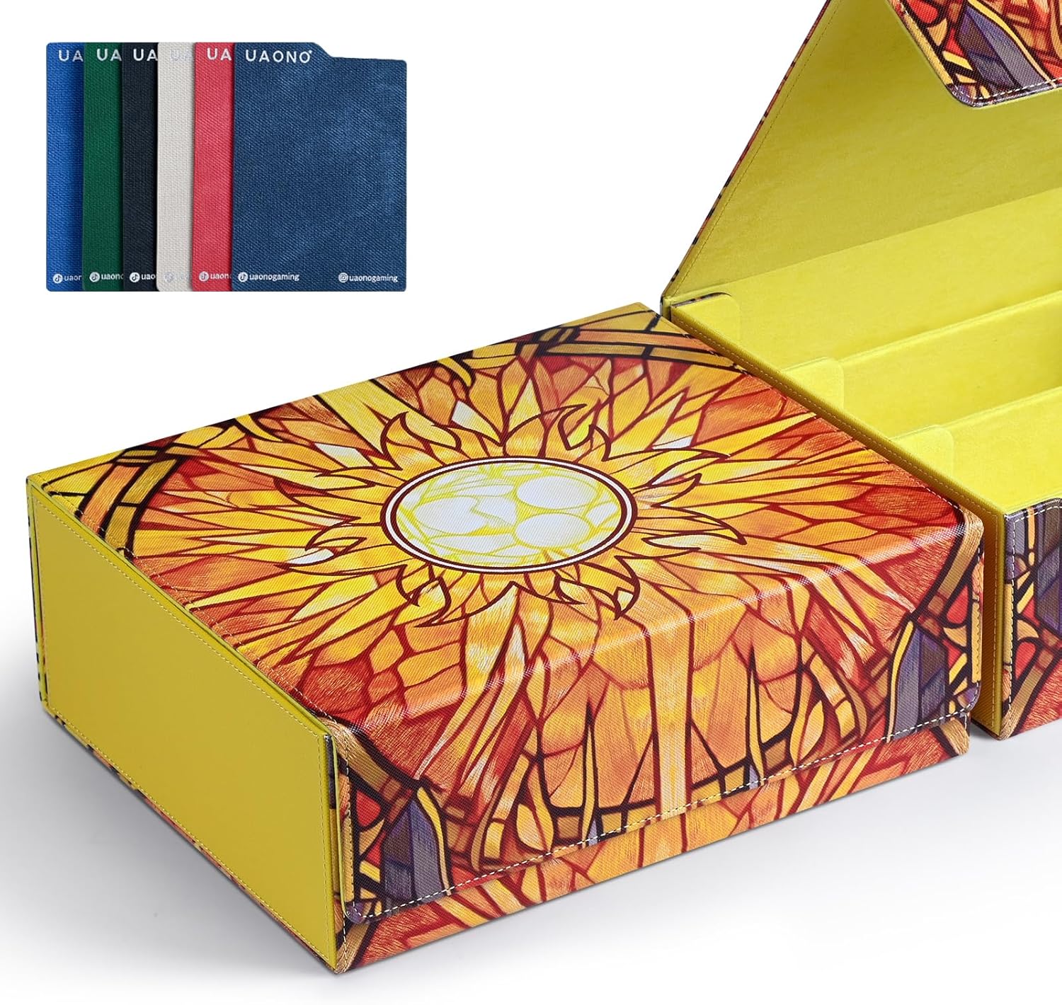Amazon.com: UAONO Card Storage Box for MTG, Trading Card Deck Box Holds ...