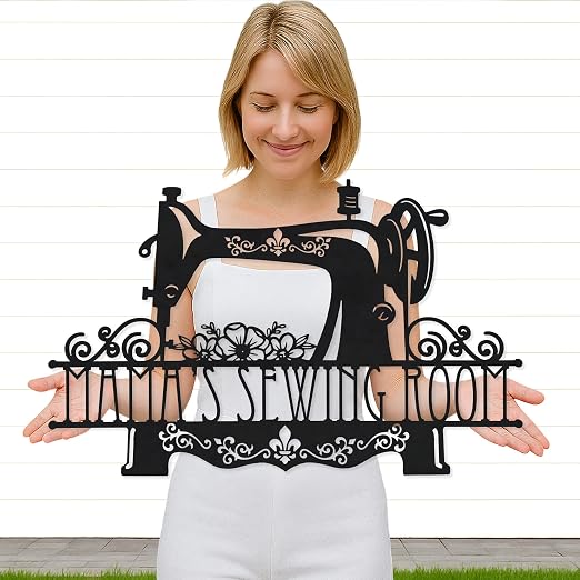 Amazon.com: Sewing Machine Personalized Metal Sign - Custom Quilting ...