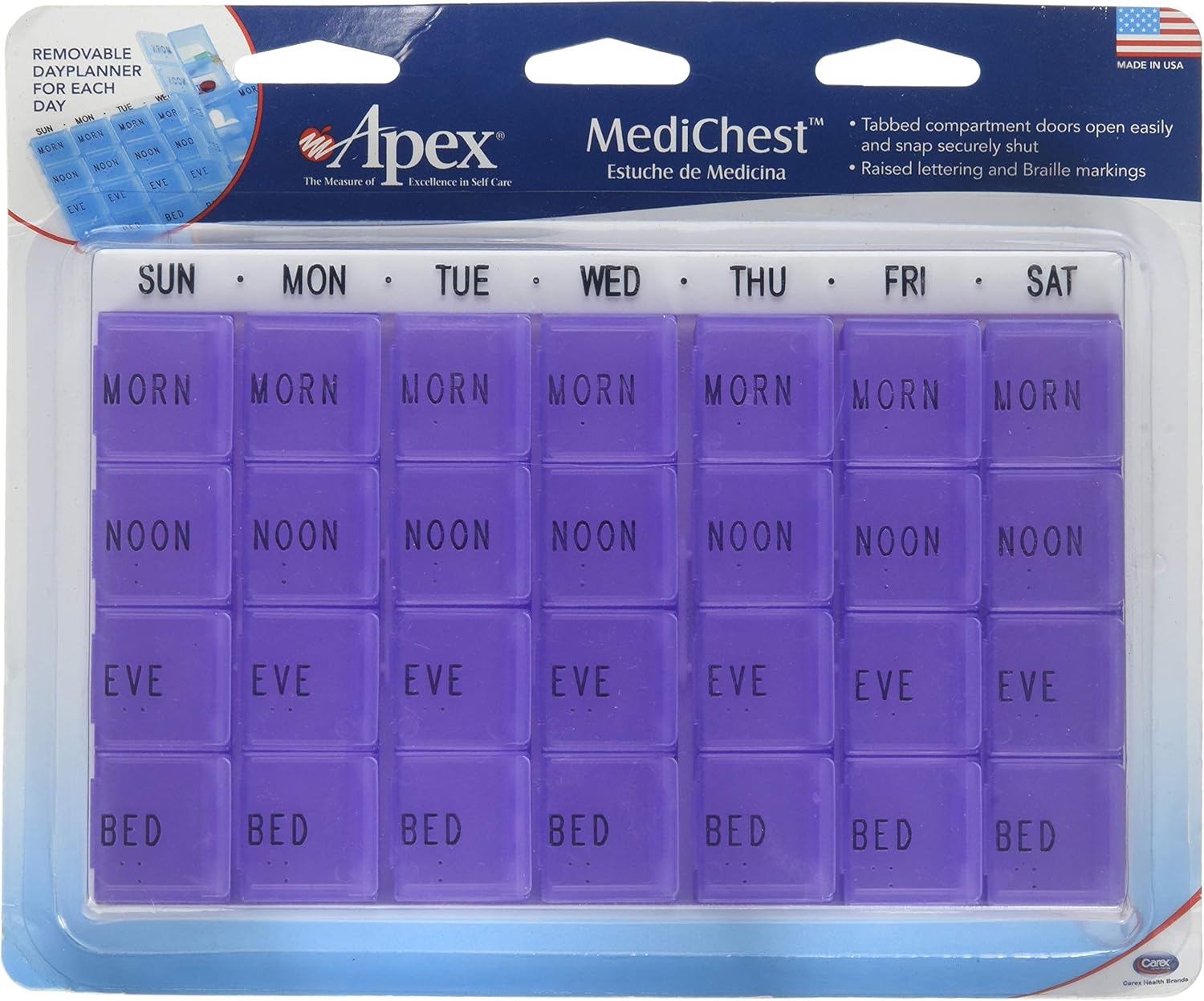Apex, MediChest, Vitamin and Medication Organizer : Amazon.co.uk ...