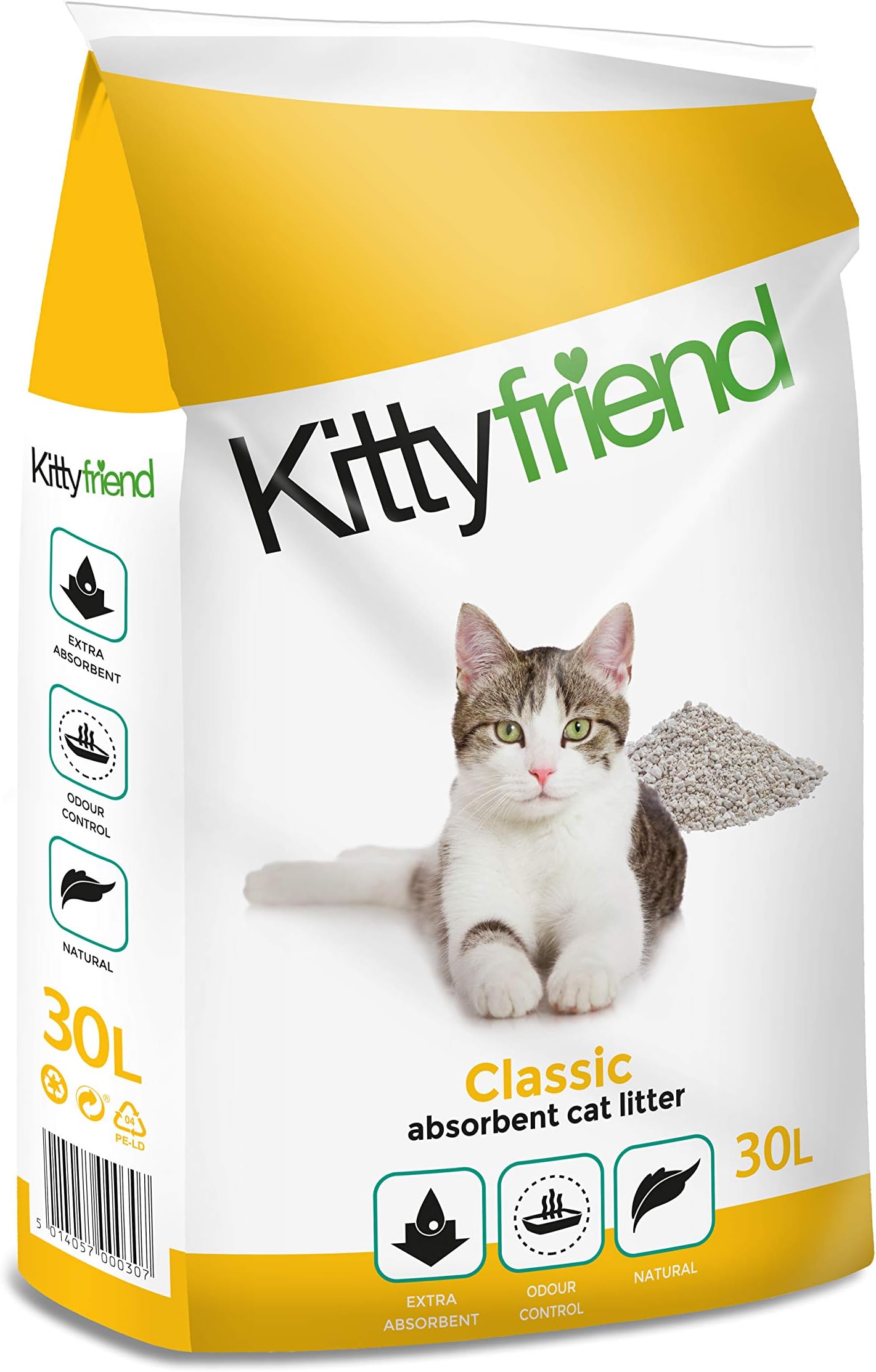 Kittyfriend Classic absorbent Cat Litter 30 Litre : Amazon.co.uk: Pet ...