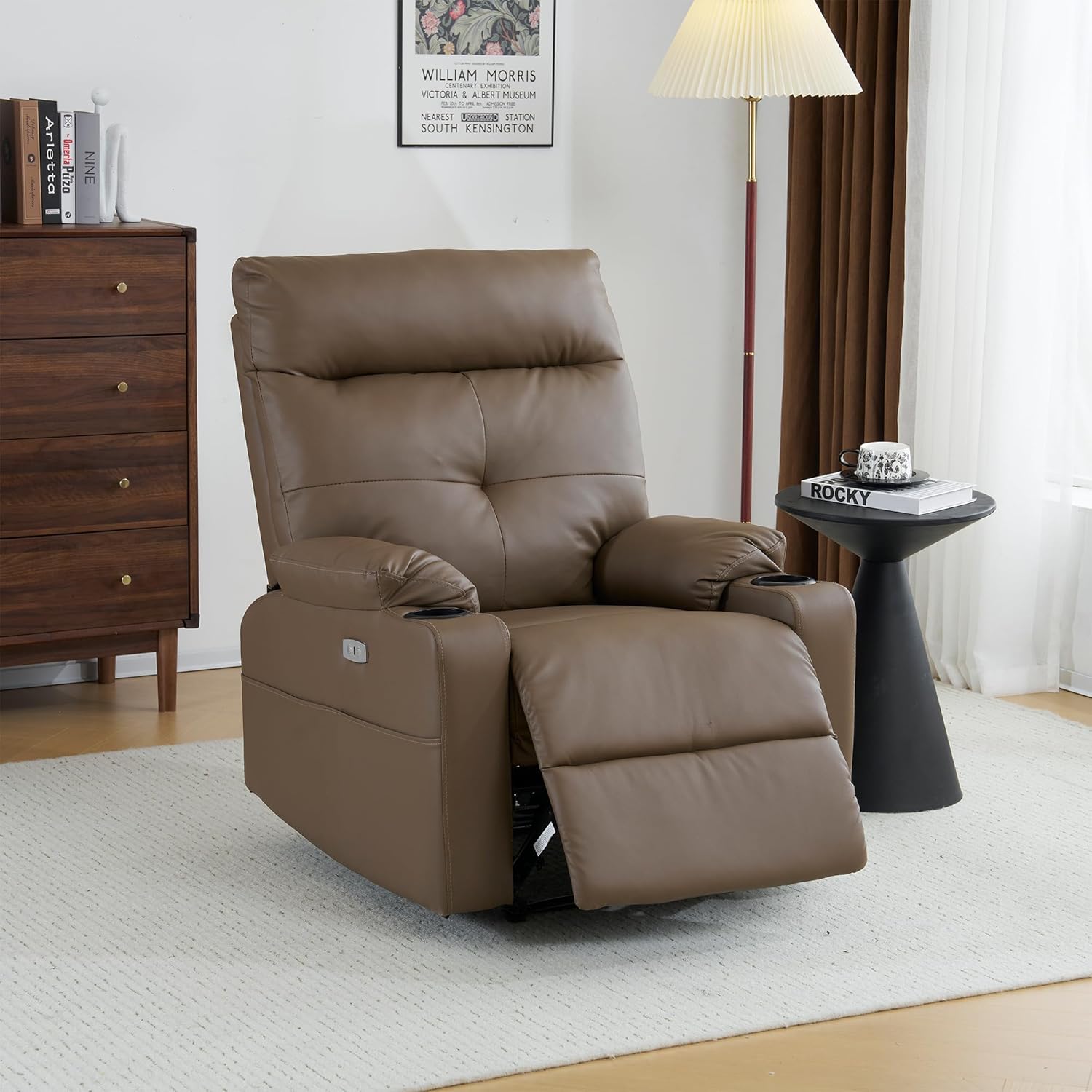 Amazon｜OSJ リクライニングソファー 電動 リクライニングソファ 振動機能付き オットマン一体型 1人掛け USBポート付き 電動ソファ モーションソファー 耐圧分散 電動ソファー ...