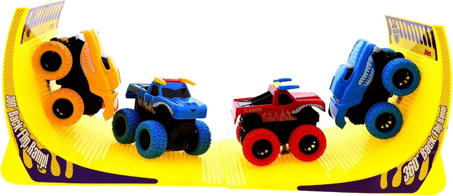 Amazon Mozlly Big Super Power Friction Monster Truck Set Toy