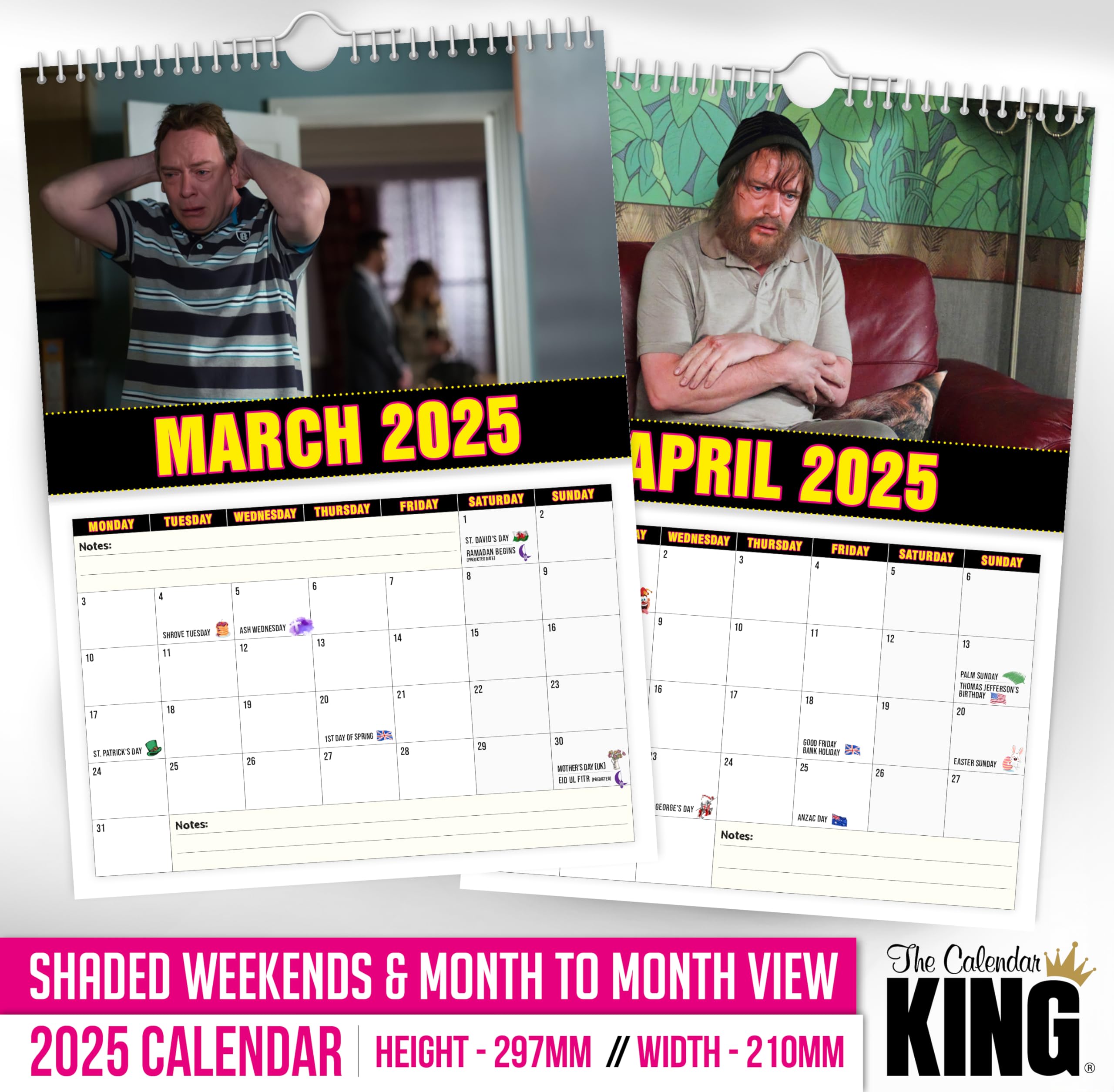 The Calendar King // Ian Beale – 2025 Wall Calendar (Full Colour, A4 ...
