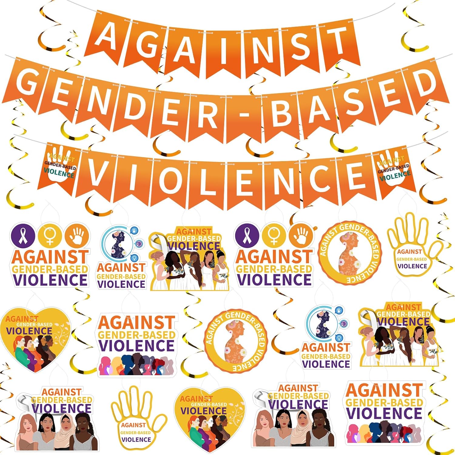 Amazon.com: 35 Pcs 16 Days of Activism Against Gender Based Violence ...