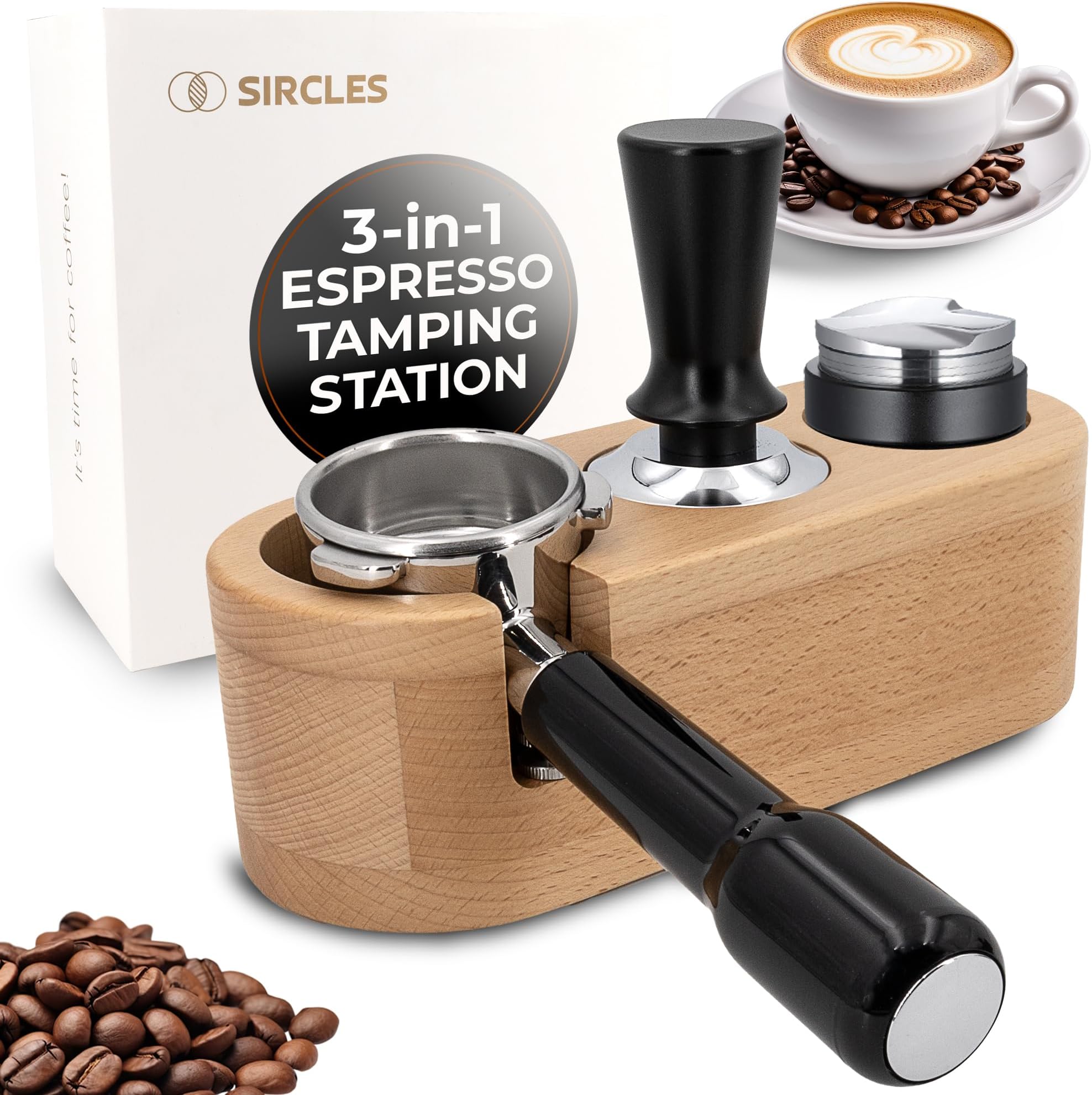 Amazon.com: CAPFEI Espresso Tamping Station 51mm/54mm/58mm, Tamper ...
