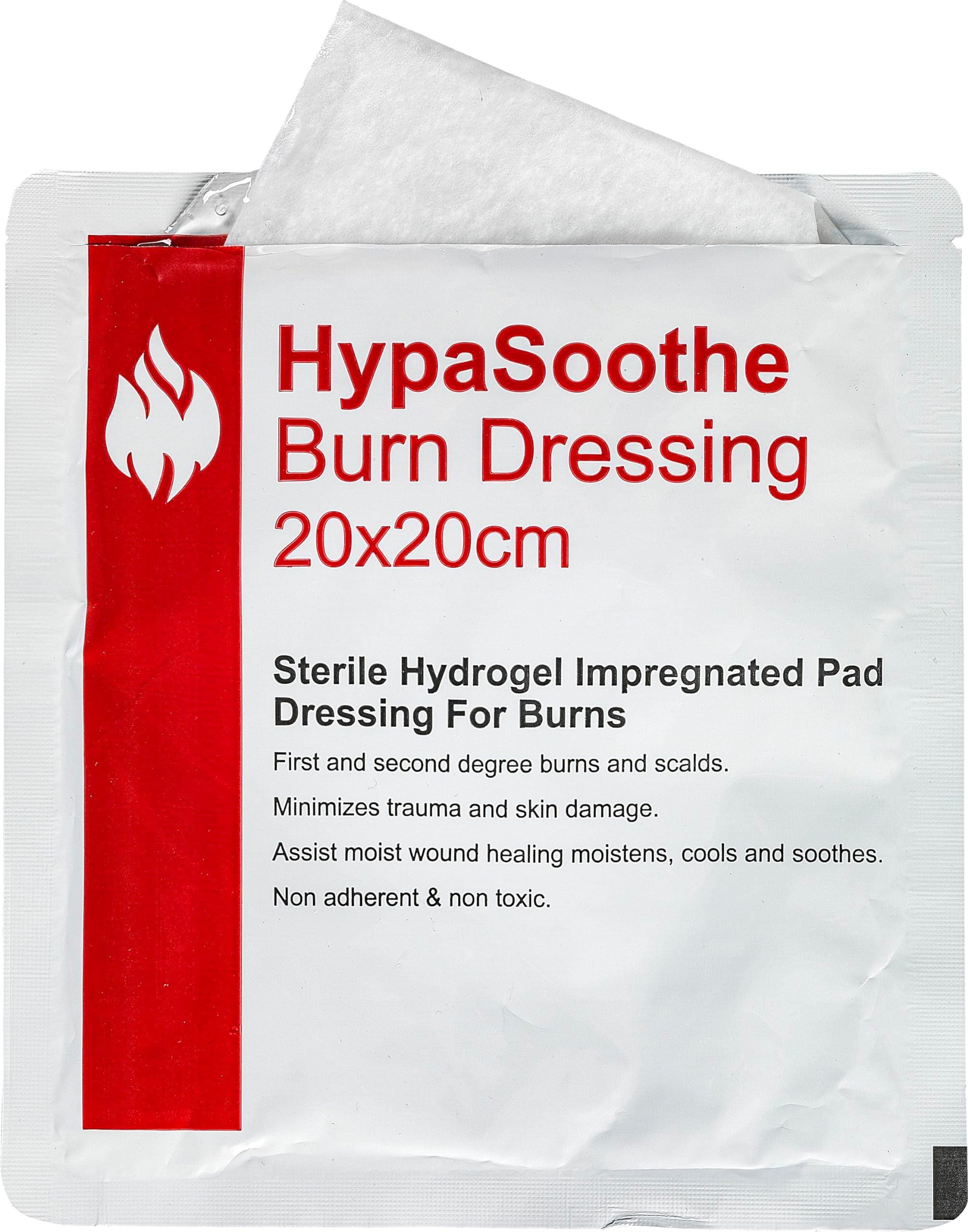(BOX OF 10) First Aid Burn Gel Dressing 10cm x 10cm Medium Size ...