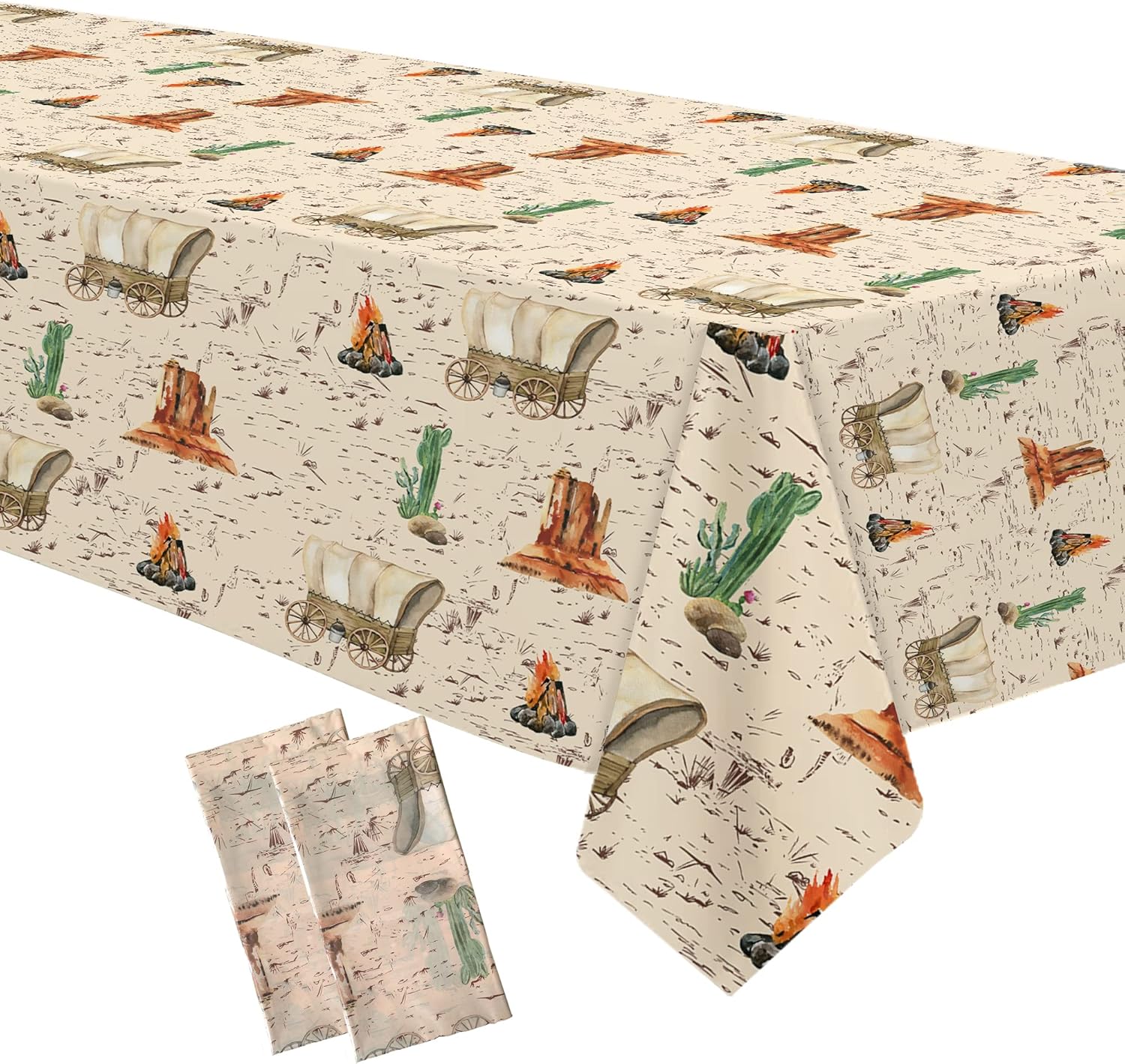 Amazon.com: HIPVVILD Western Cowboy Party Decorations Tablecloth ...
