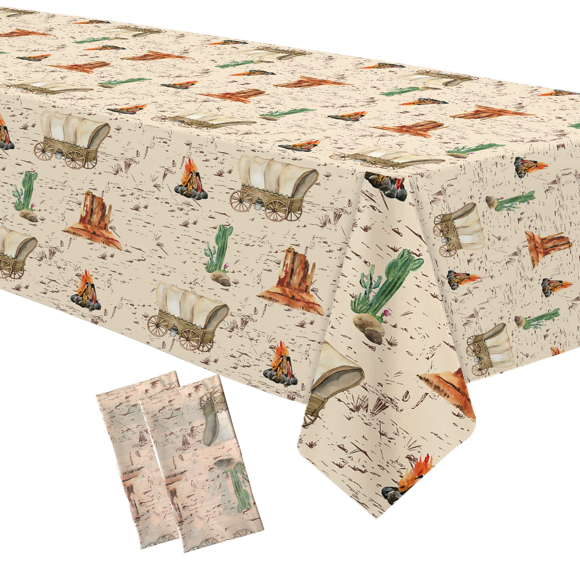 Amazon.com: HIPVVILD Western Cowboy Party Decorations Tablecloth ...
