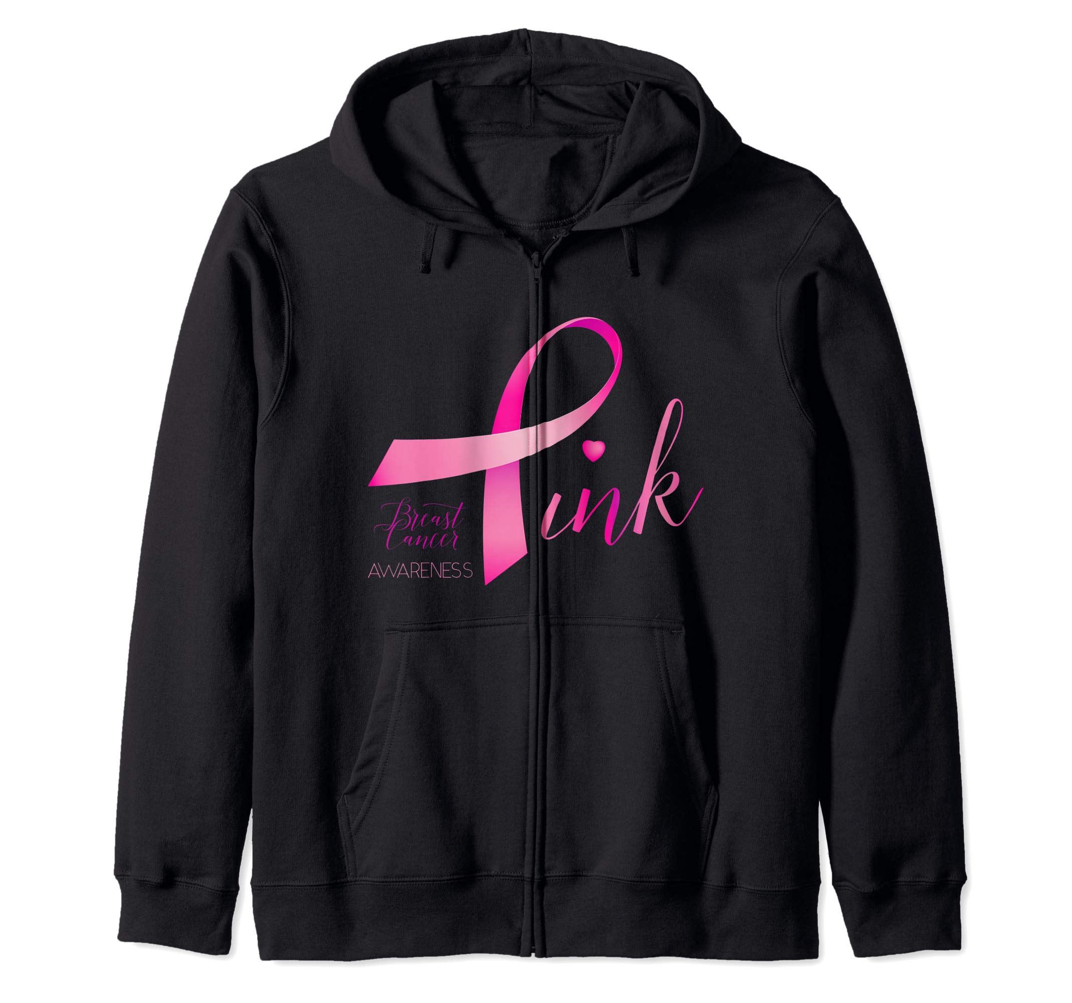 Amazon.com: Breast Cancer Awareness - Breast Cancer Zip Hoodie ...