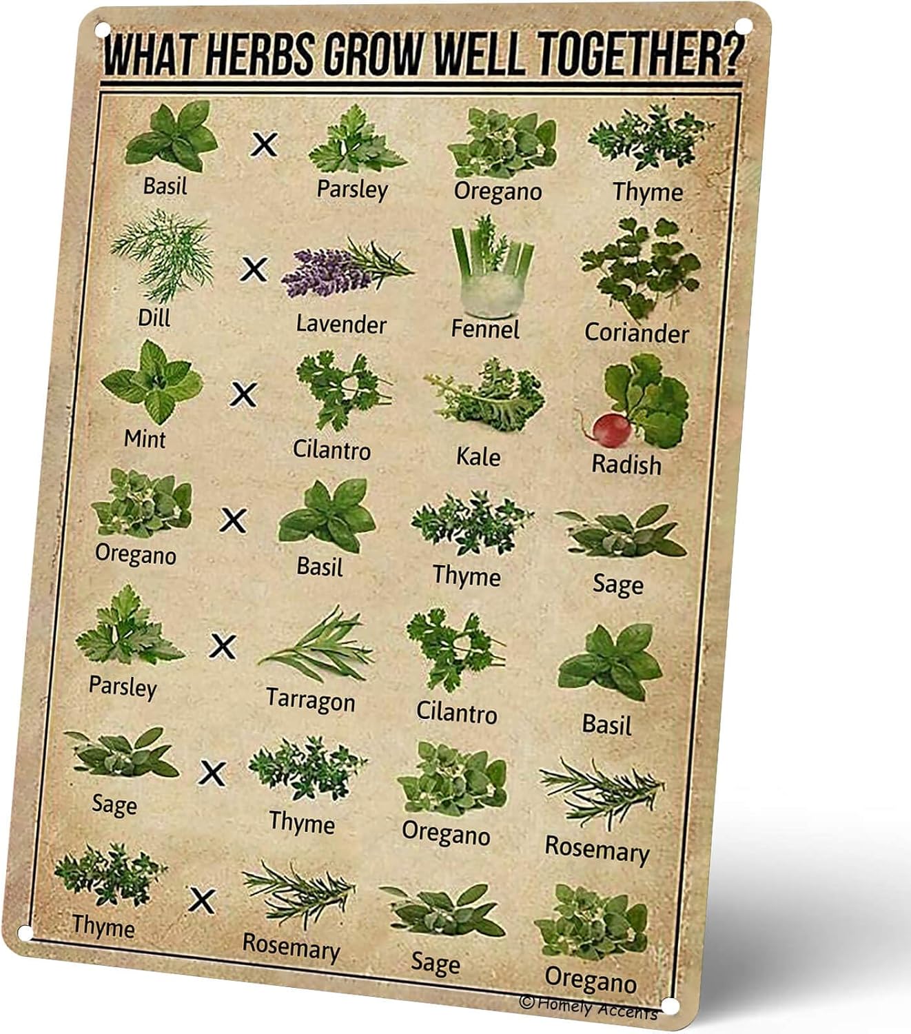 Amazon.com: Homely Accents Vintage Gardener Farmer Guide Poster for ...