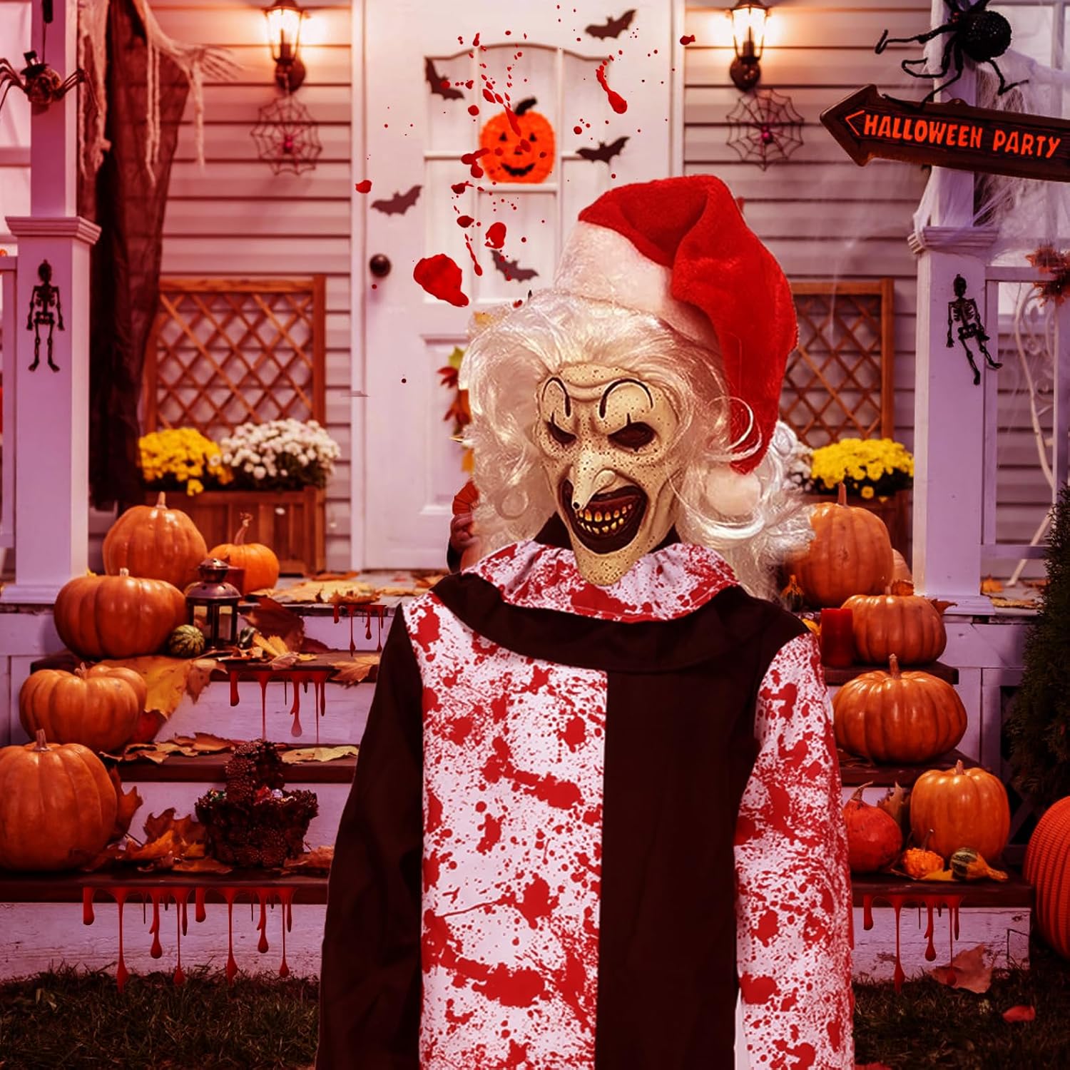 Terrifier Clown Mask Art the Clown Mask Scary Killer Chile | Ubuy